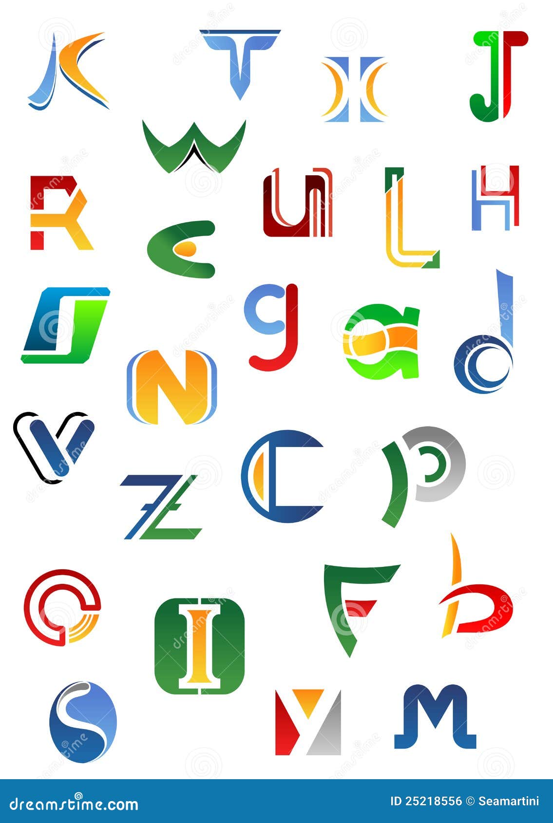 Alphabet Letters and Icons from a Stock Vector - Illustration of type ...