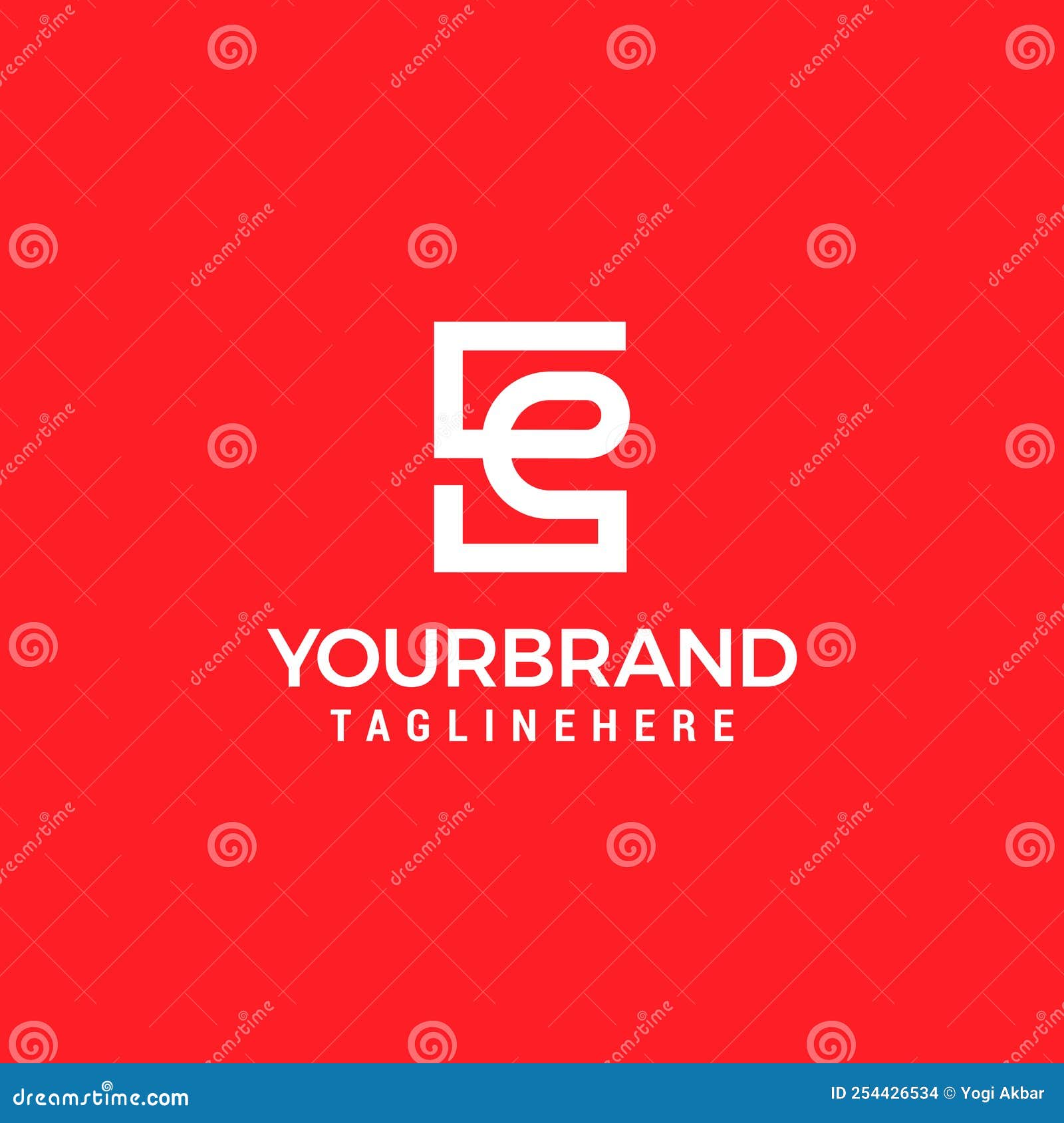 Alphabet Letters Initials Monogram EE Logo Line Design Template Vector ...