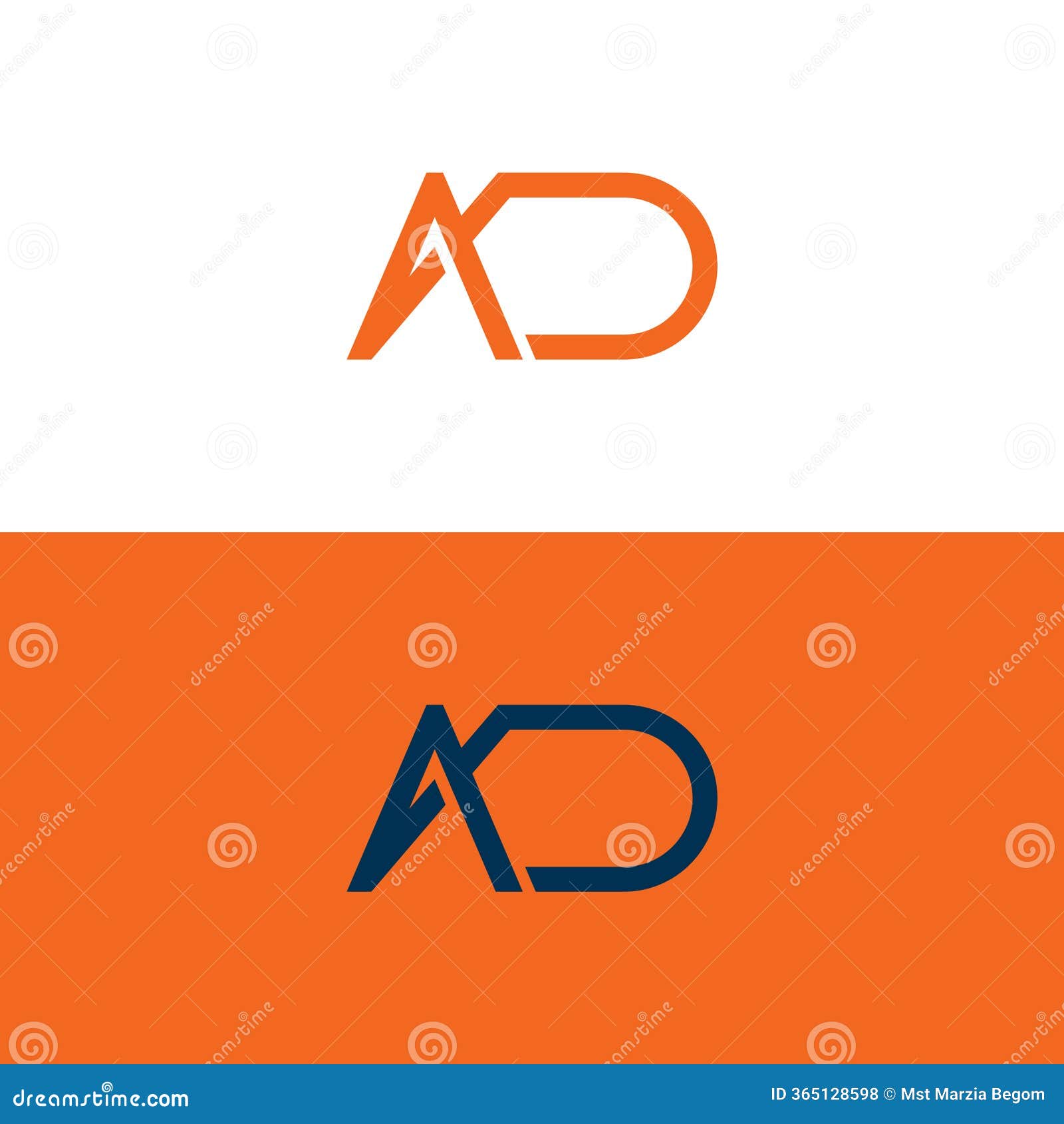 Initials WM Or MW Monogram Logo With Geometric Rhombus Shape Negative ...