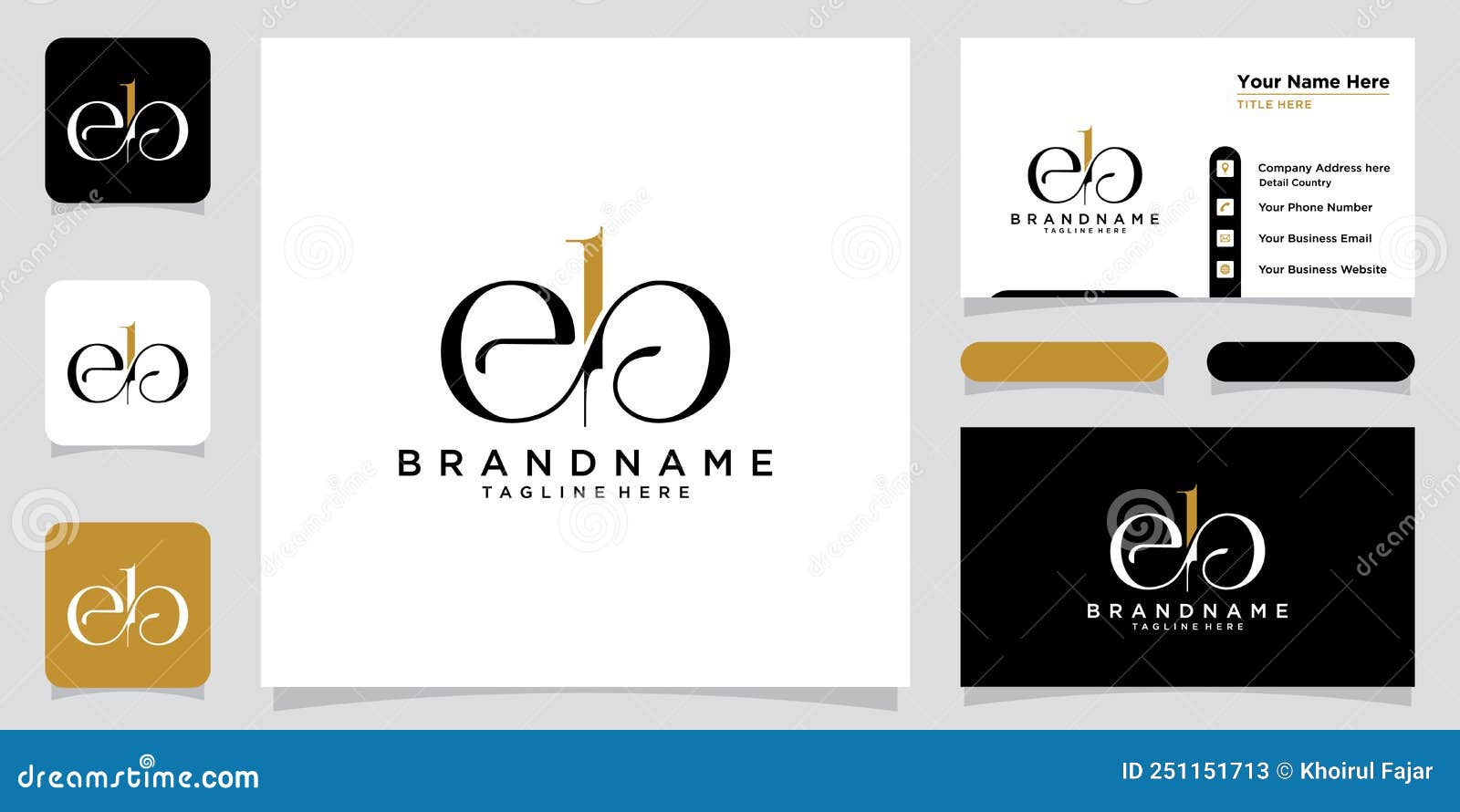 Alphabet Letters Initials Monogram Logo EB or BE, E and B with Business ...