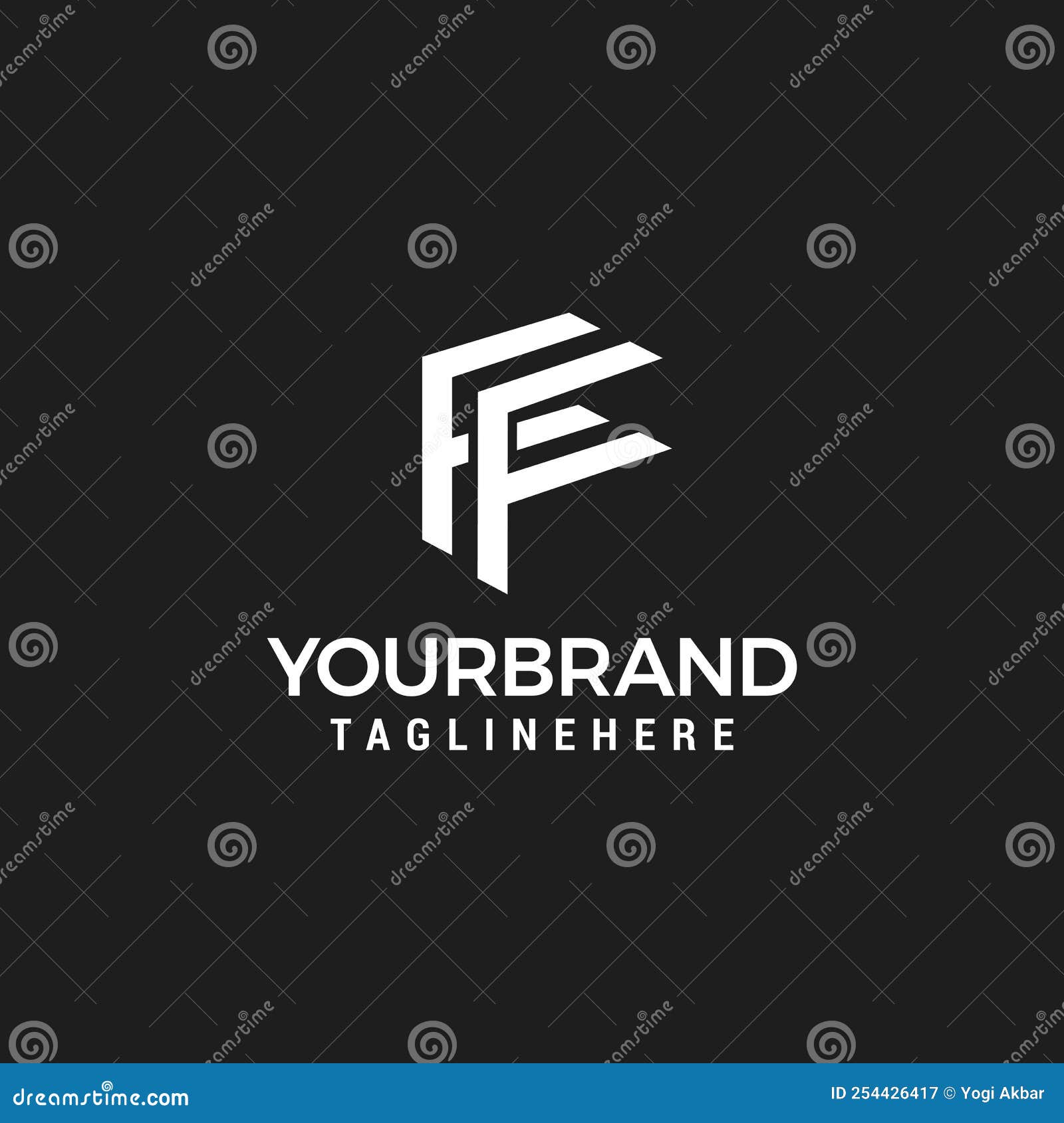 Alphabet Letters Initials Monogram Logo FF F and F Stock Vector ...