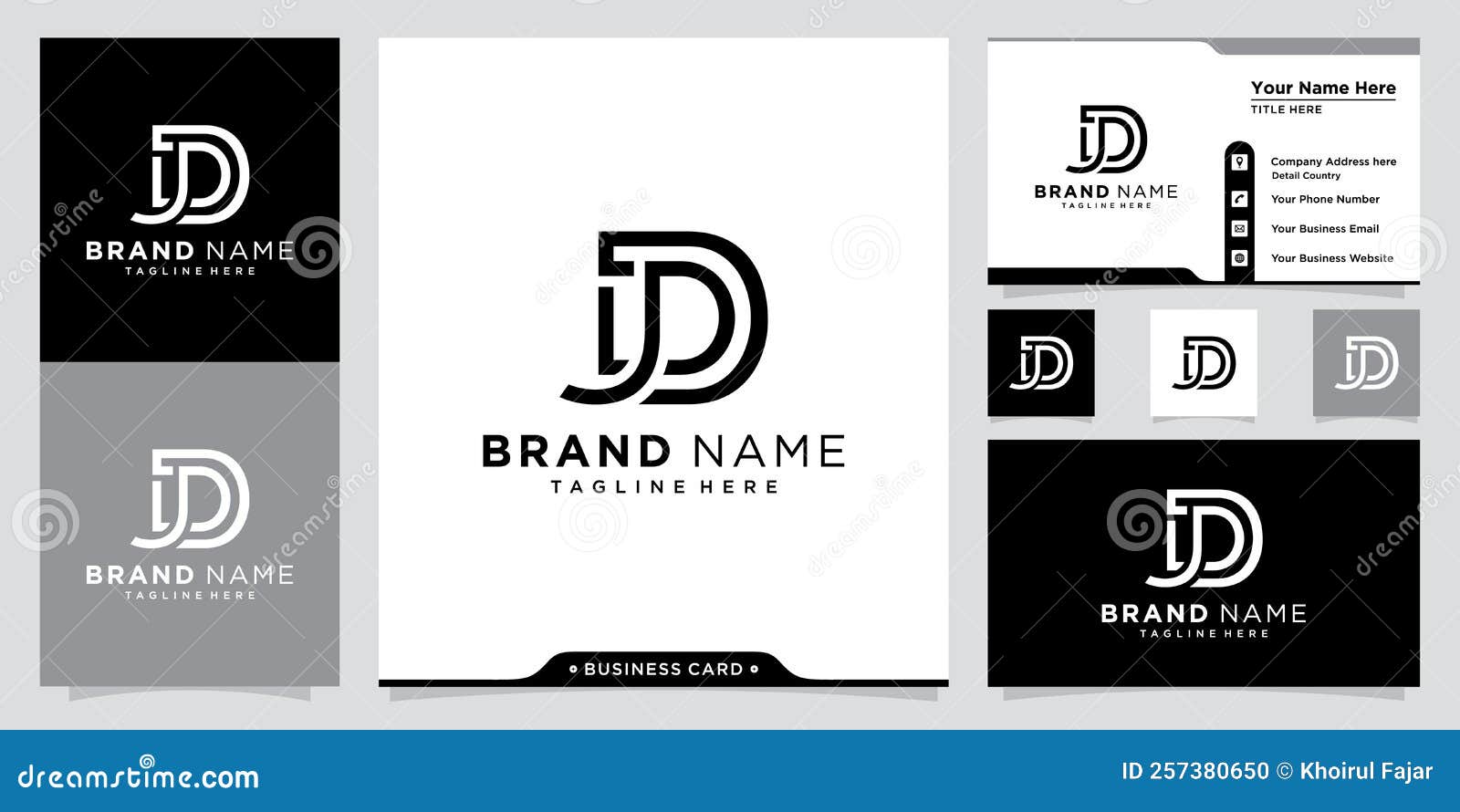 Alphabet Letters Initials Monogram Logo Jd or Dj, J and D Stock Vector ...