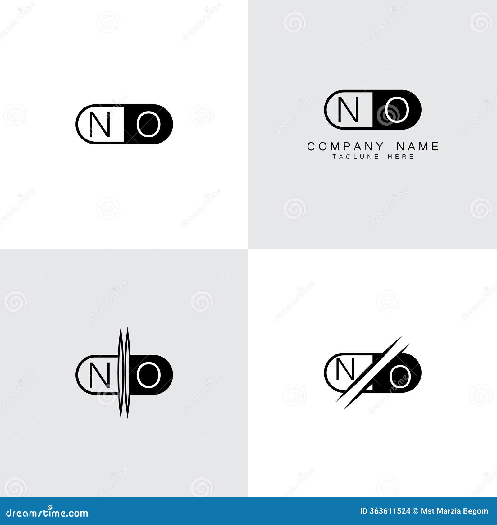 Initials WM Or MW Monogram Logo With Geometric Rhombus Shape Negative ...