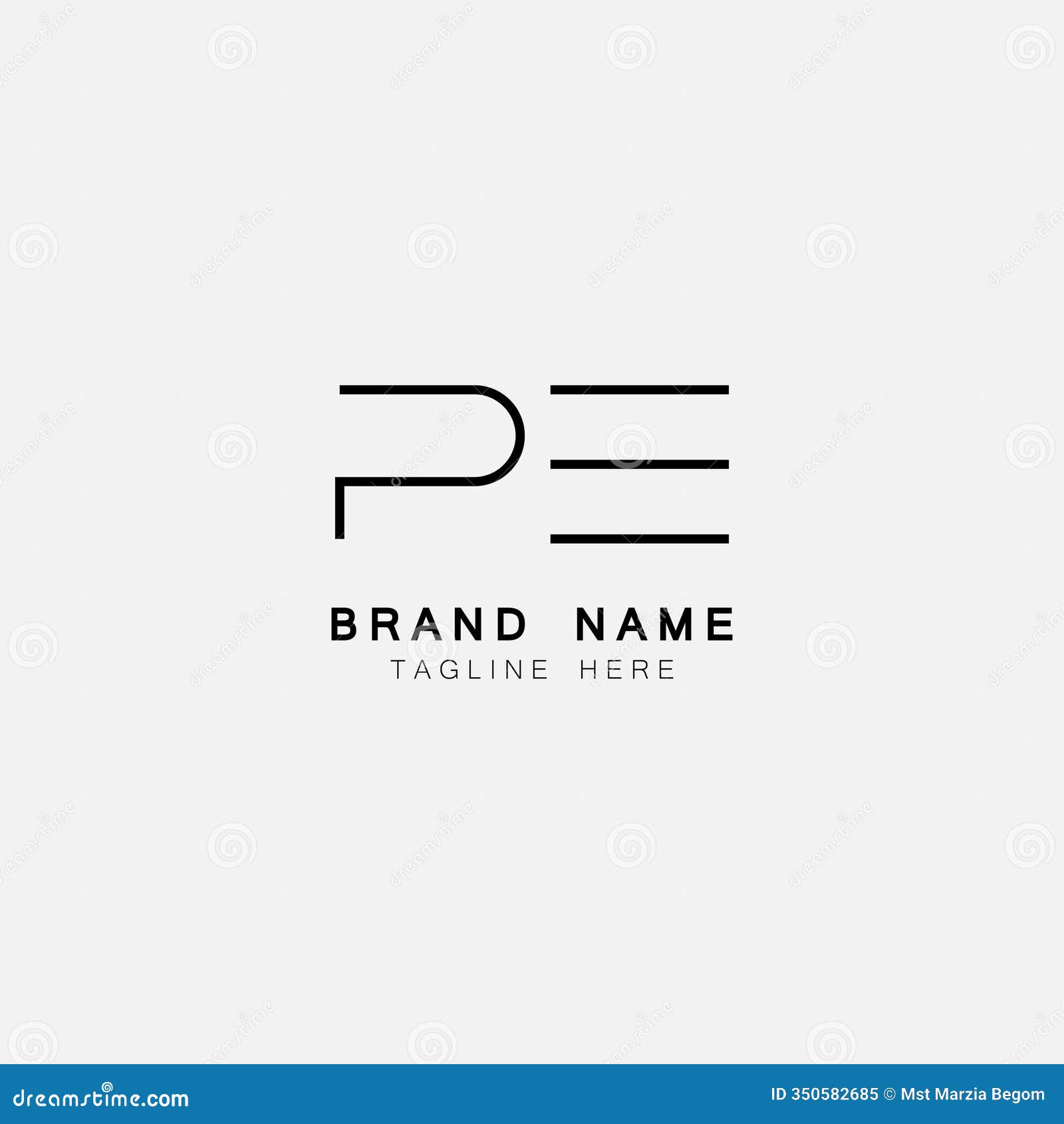 Alphabet Letters Initials Monogram Logo RE, ER, R and E Stock ...
