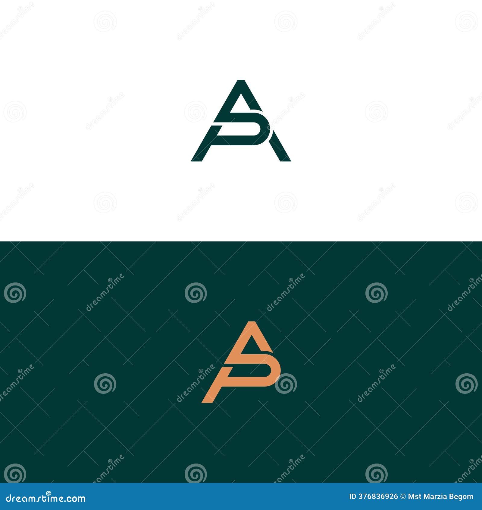 Initials PVA Monogram Logo Design Cartoon Vector | CartoonDealer.com ...