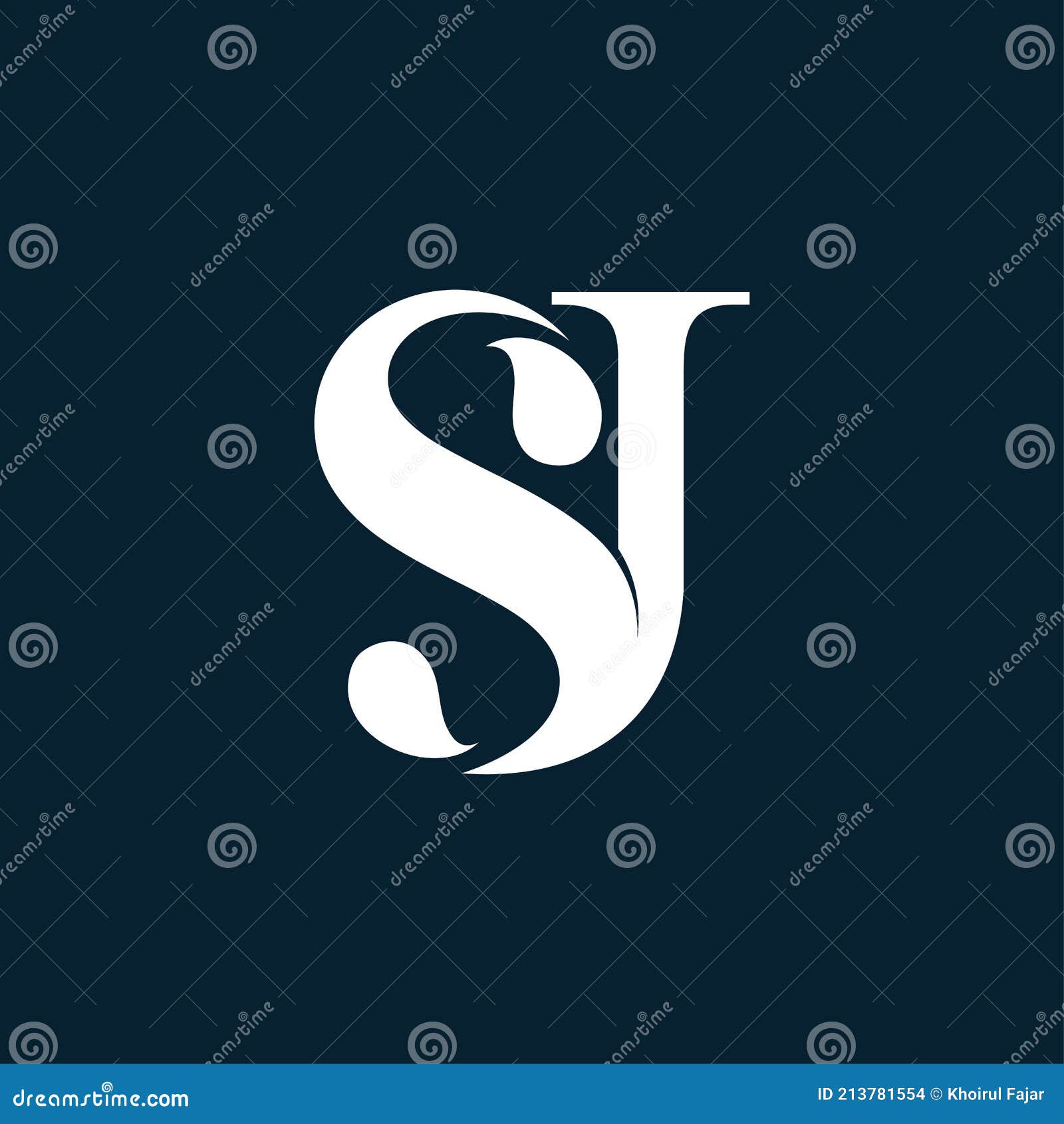 Alphabet Letters Initials Monogram Logo SJ or JS, S and J. Stock Vector ...