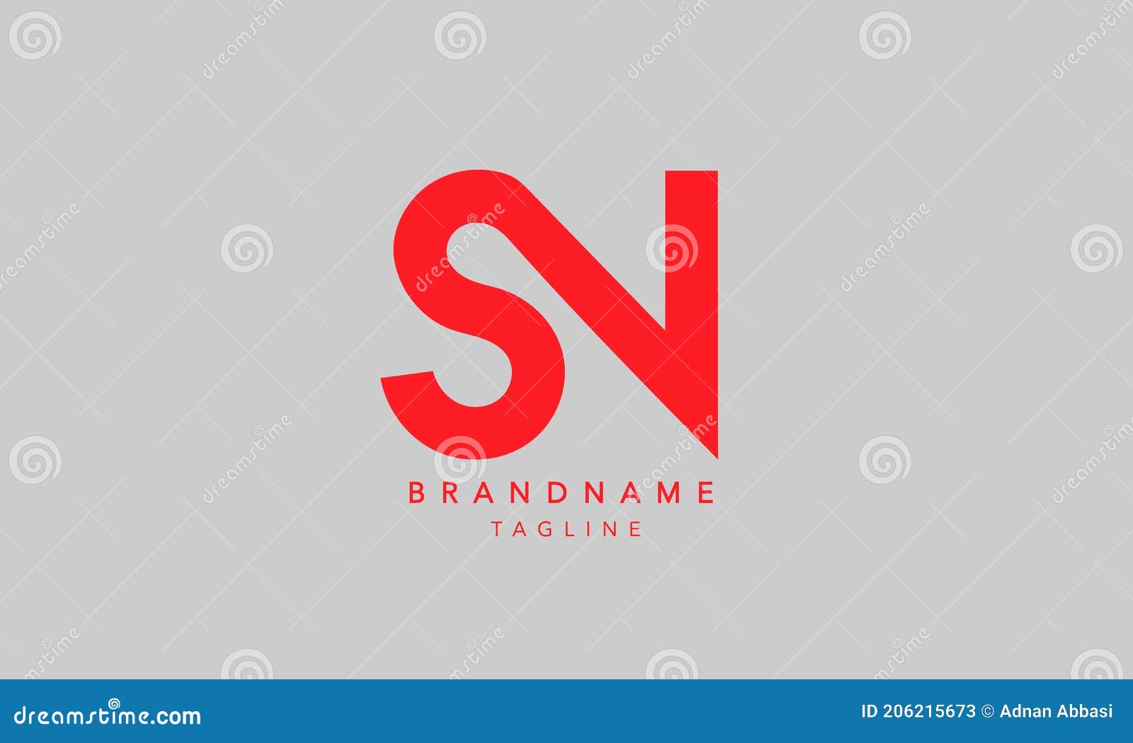 Monogram logo SN stock illustration. Illustration of abstract - 206215673