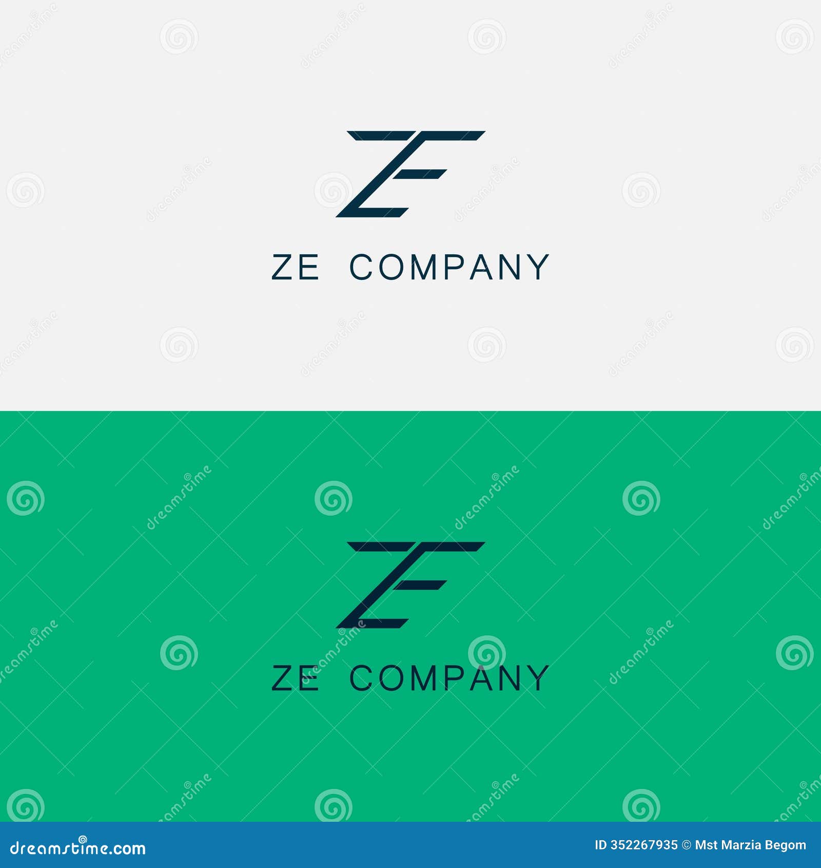 Alphabet Letters Initials Monogram Logo ZE, EZ, Z and E. ZE Letter Logo ...
