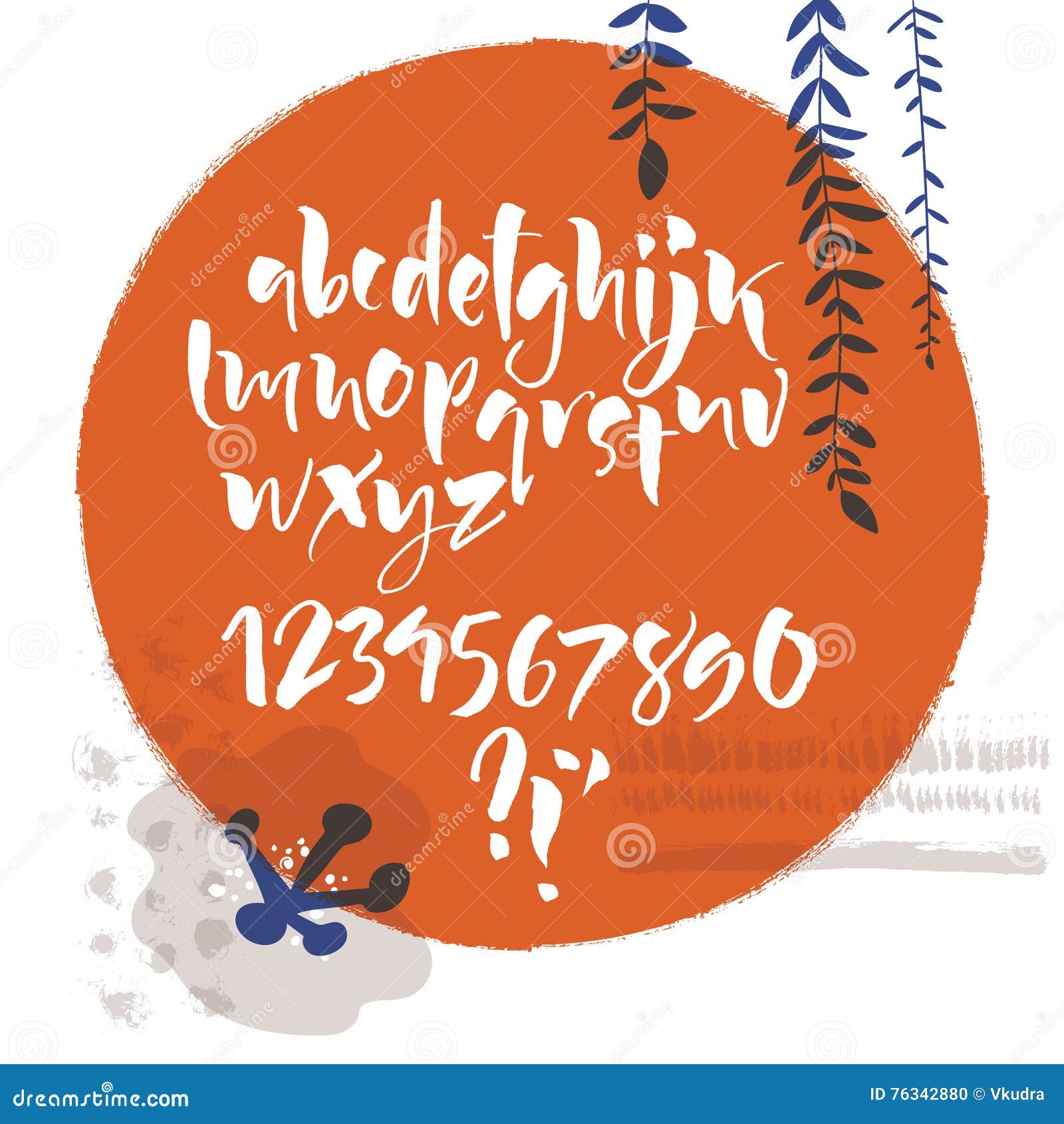 Alphabet Letters: Lowercase, Uppercase, Numbers. Vector Alphabet Stock ...