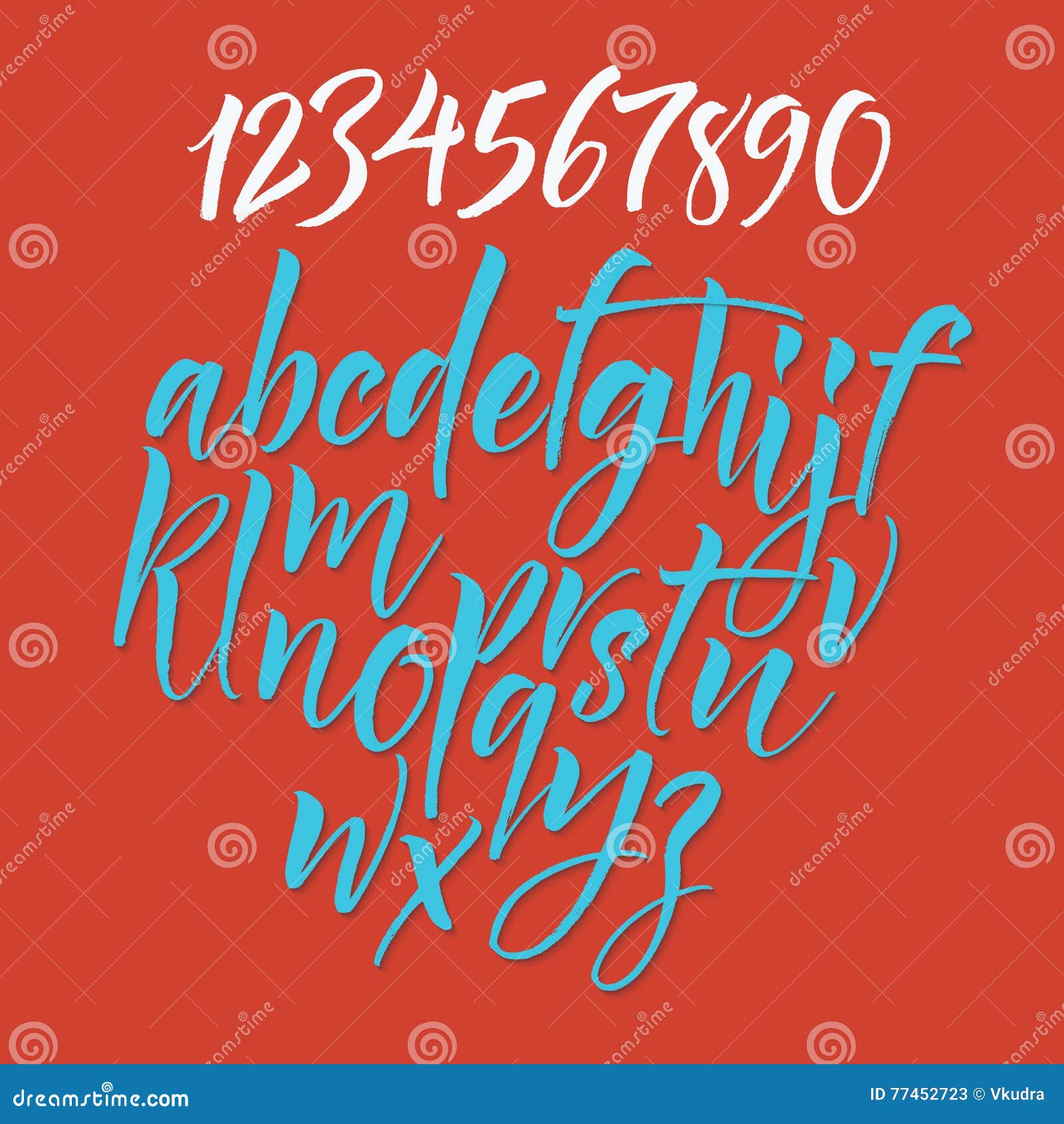 Alphabet Letters: Lowercase, Uppercase, Numbers. Vector Alphabet ...