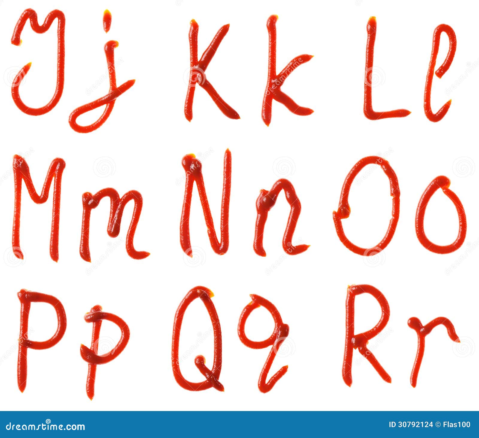 Alphabet Letters Made from Ketchup Syrup Stock Photo - Image of font ...