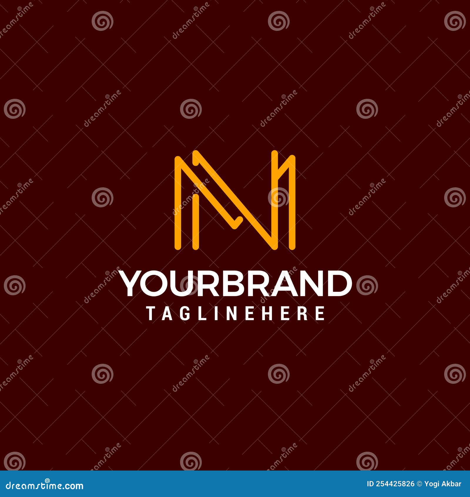 Alphabet Letters Monogram Icon Logo of MN or NM Design Vector Stock ...