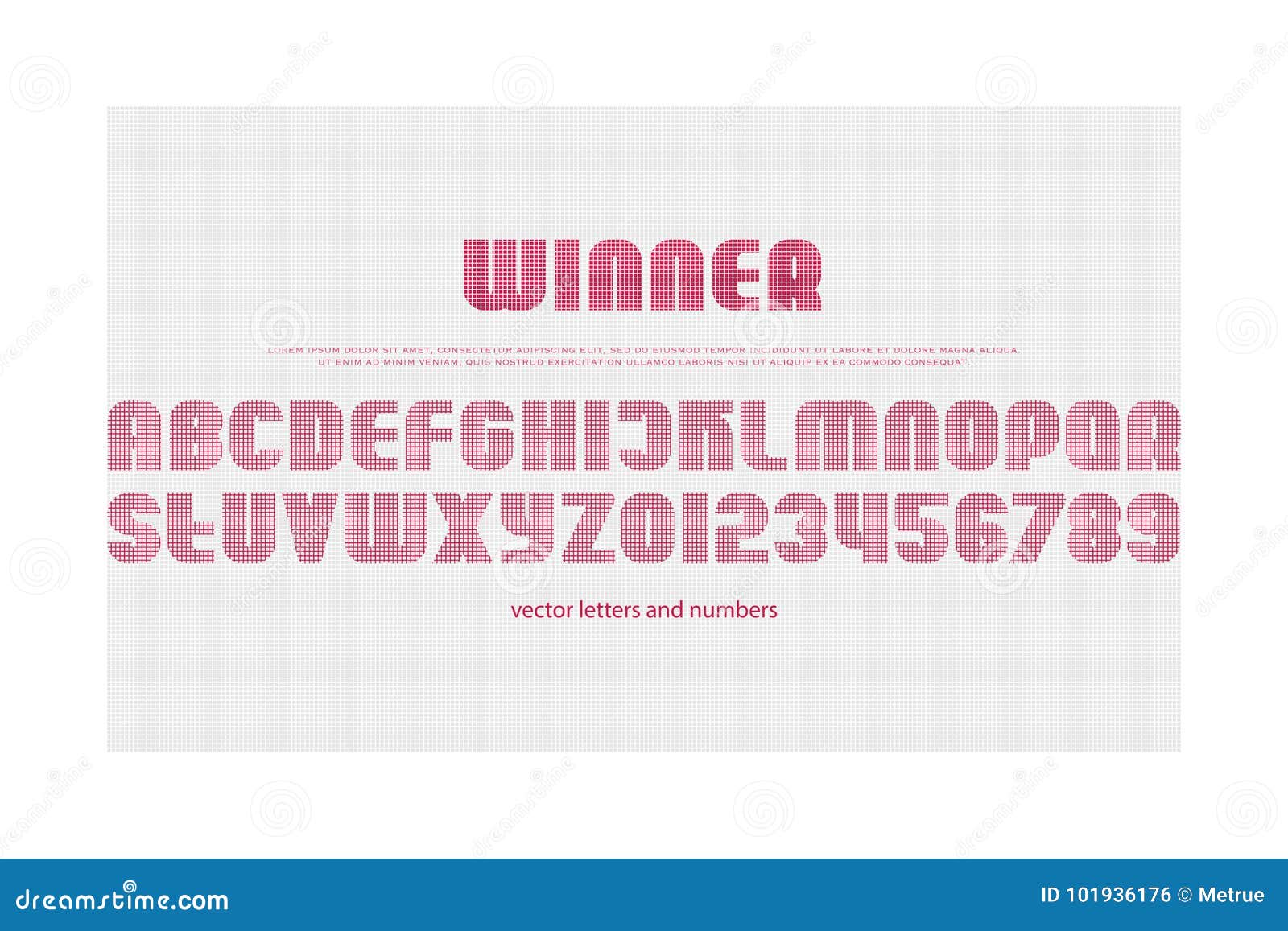 Red winner stock illustration. Illustration of handmade - 101936176