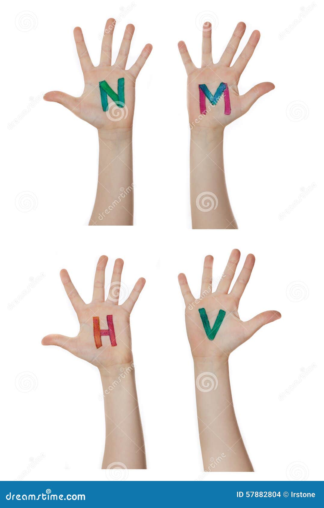 ABC Alphabet Hands Royalty-Free Stock Photo | CartoonDealer.com #18081963