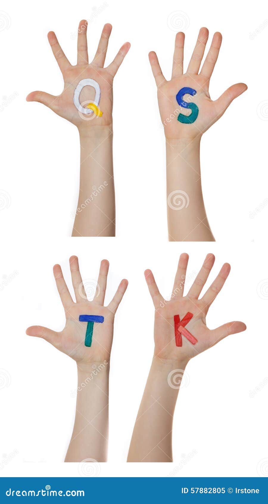 ABC Alphabet Hands Royalty-Free Stock Photo | CartoonDealer.com #18081963
