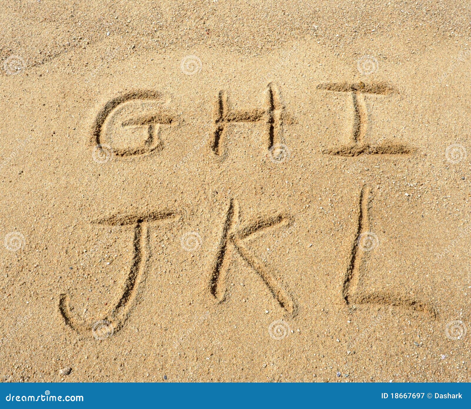 Alphabet Letters in Sand on Beach Stock Image - Image of beach, message ...