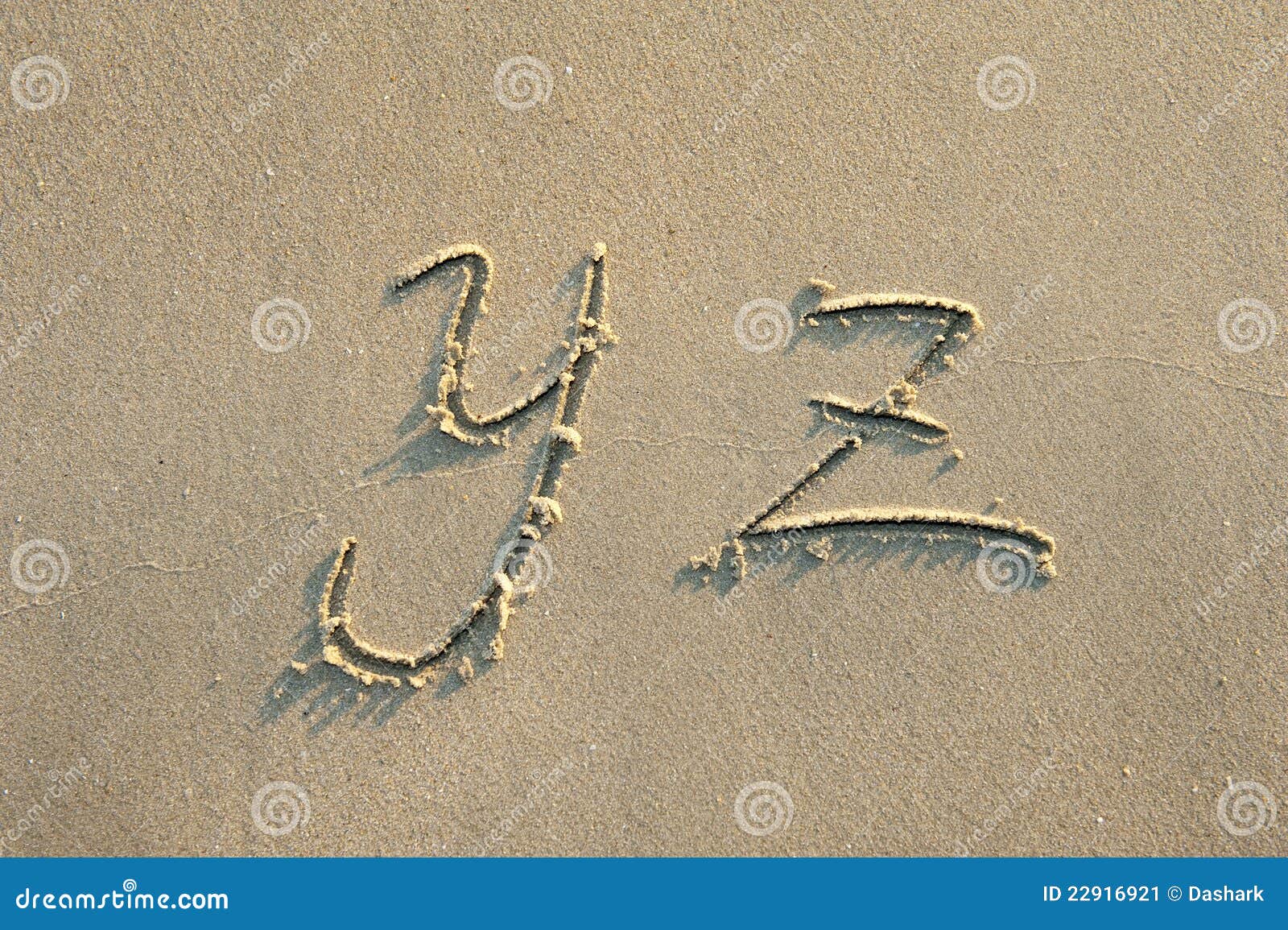 Alphabet Letters in Sand on Beach Stock Image - Image of sign, natural ...
