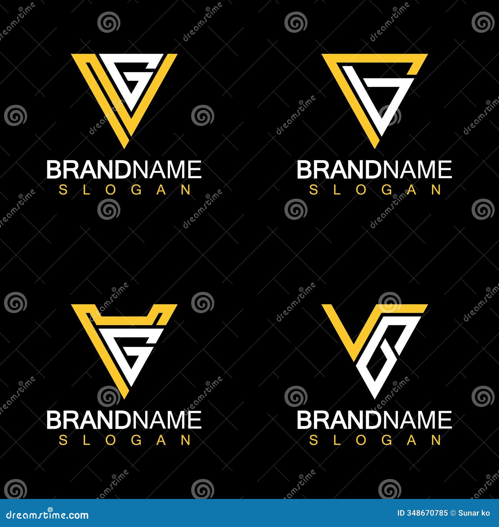 Alphabet Letters VG Or GV Logo Design Template Cartoon Vector ...