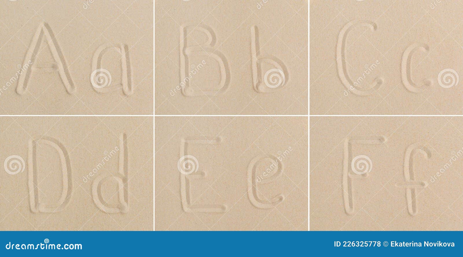 Alphabet On Sand Stock Photography | CartoonDealer.com #21689648