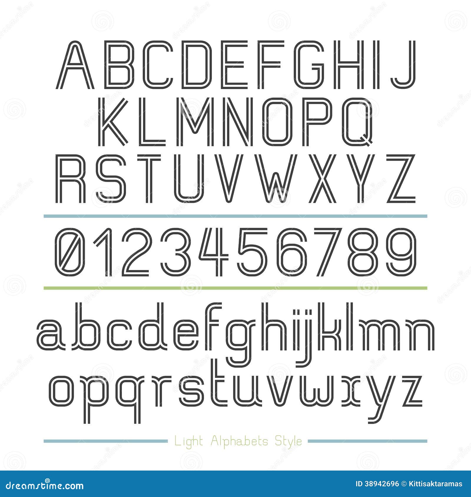 Alphabet Line Stripes Style. Stock Vector - Illustration of seamless ...