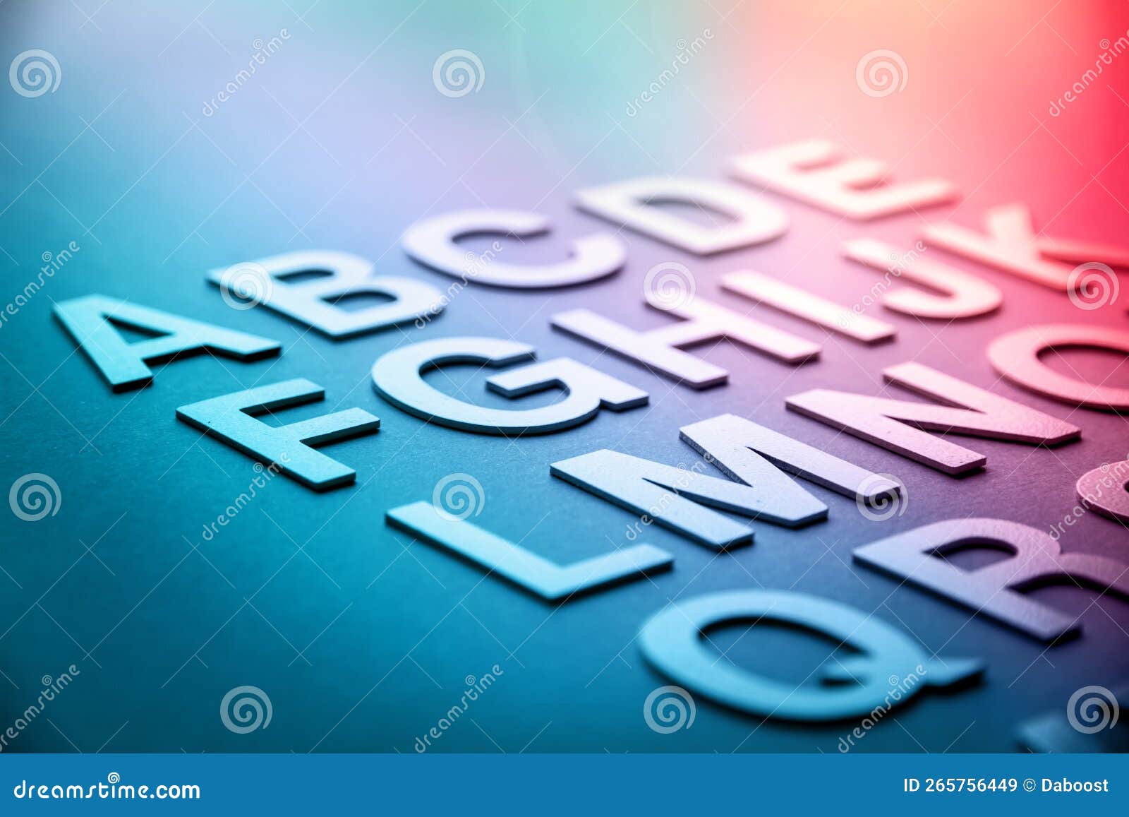 Alphabet Made with Solid Letters Stock Image - Image of abstract ...