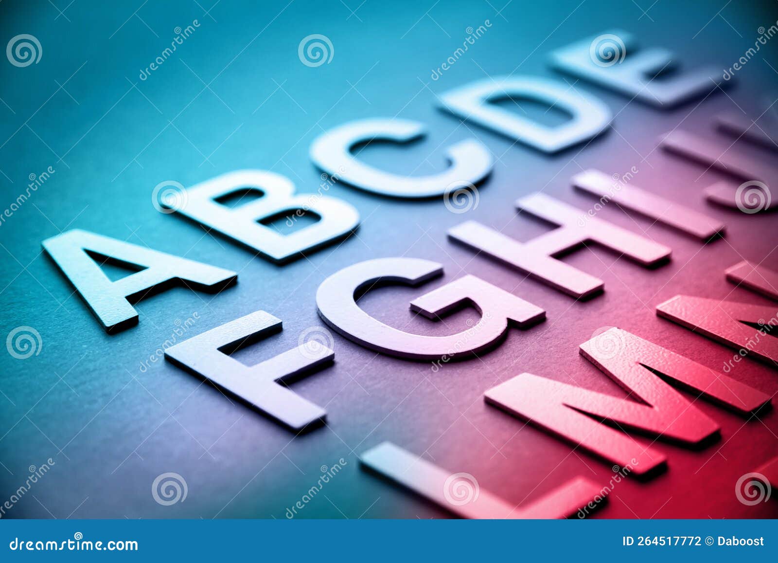 Alphabet Made with Solid Letters Stock Photo - Image of language ...