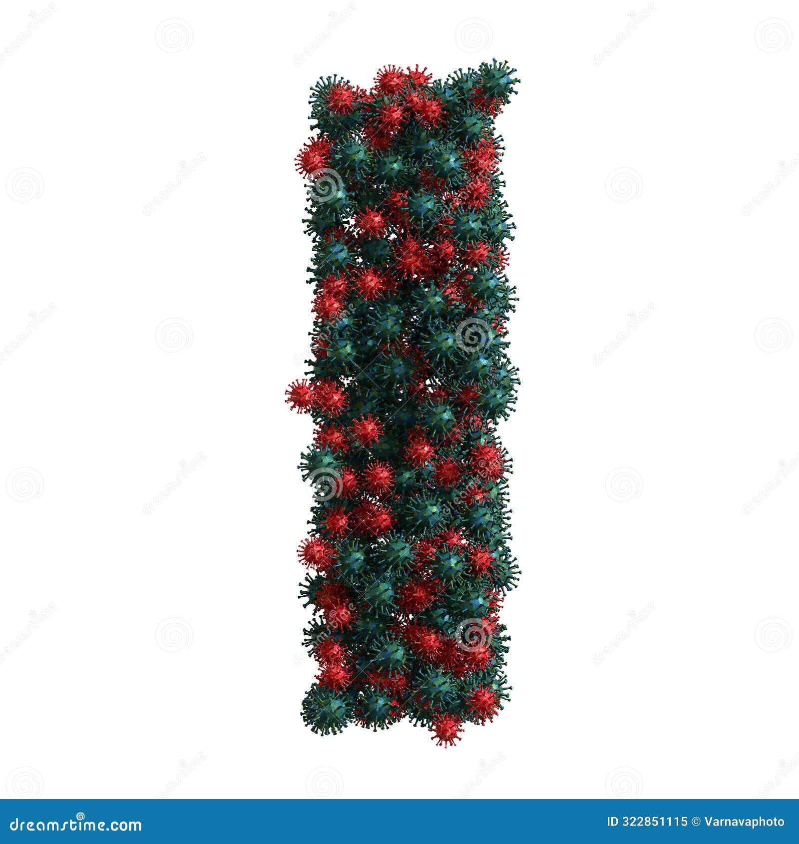Alphabet Made of Virus Bacteria, Letter I Stock Image - Illustration of ...