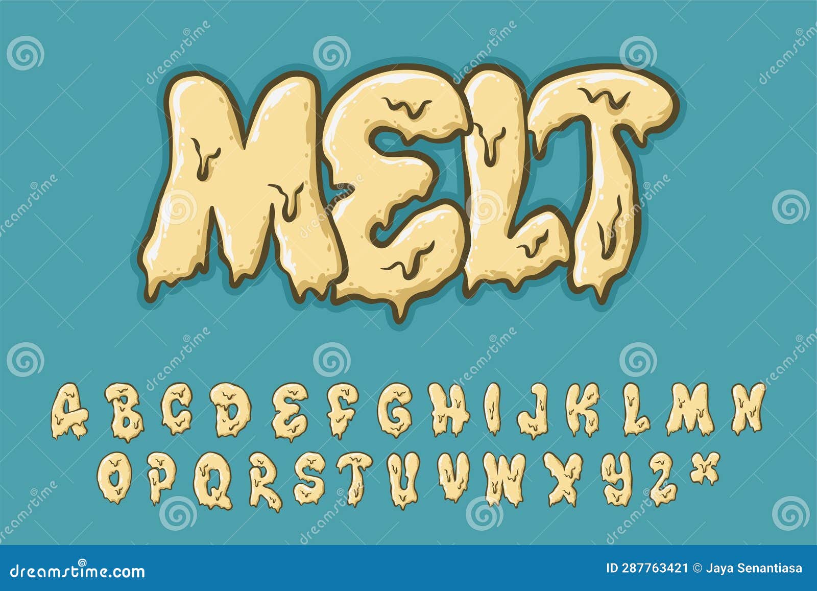 Alphabet Melt Grime Text Vector Letters | CartoonDealer.com #263544816