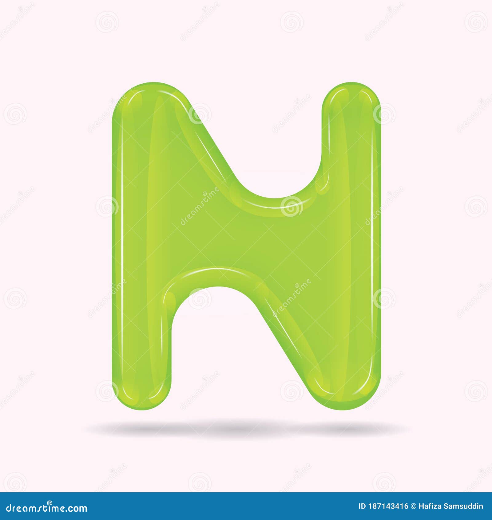 Alphabet N. Vector Illustration Decorative Design Stock Vector ...