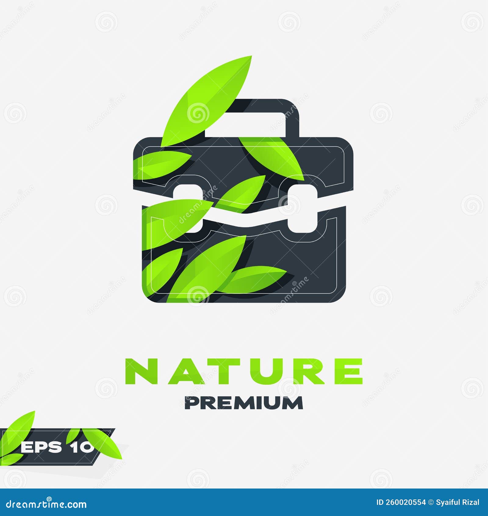 Worker Nature Leaves Logo stock illustration. Illustration of modern ...