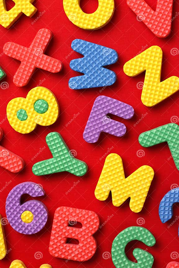 Alphabet and Number Blocks stock image. Image of cross - 11943655