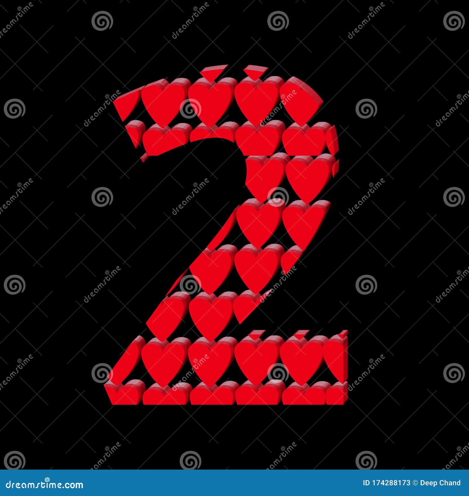 2 ,Alphabet stock illustration. Illustration of shape - 174288173