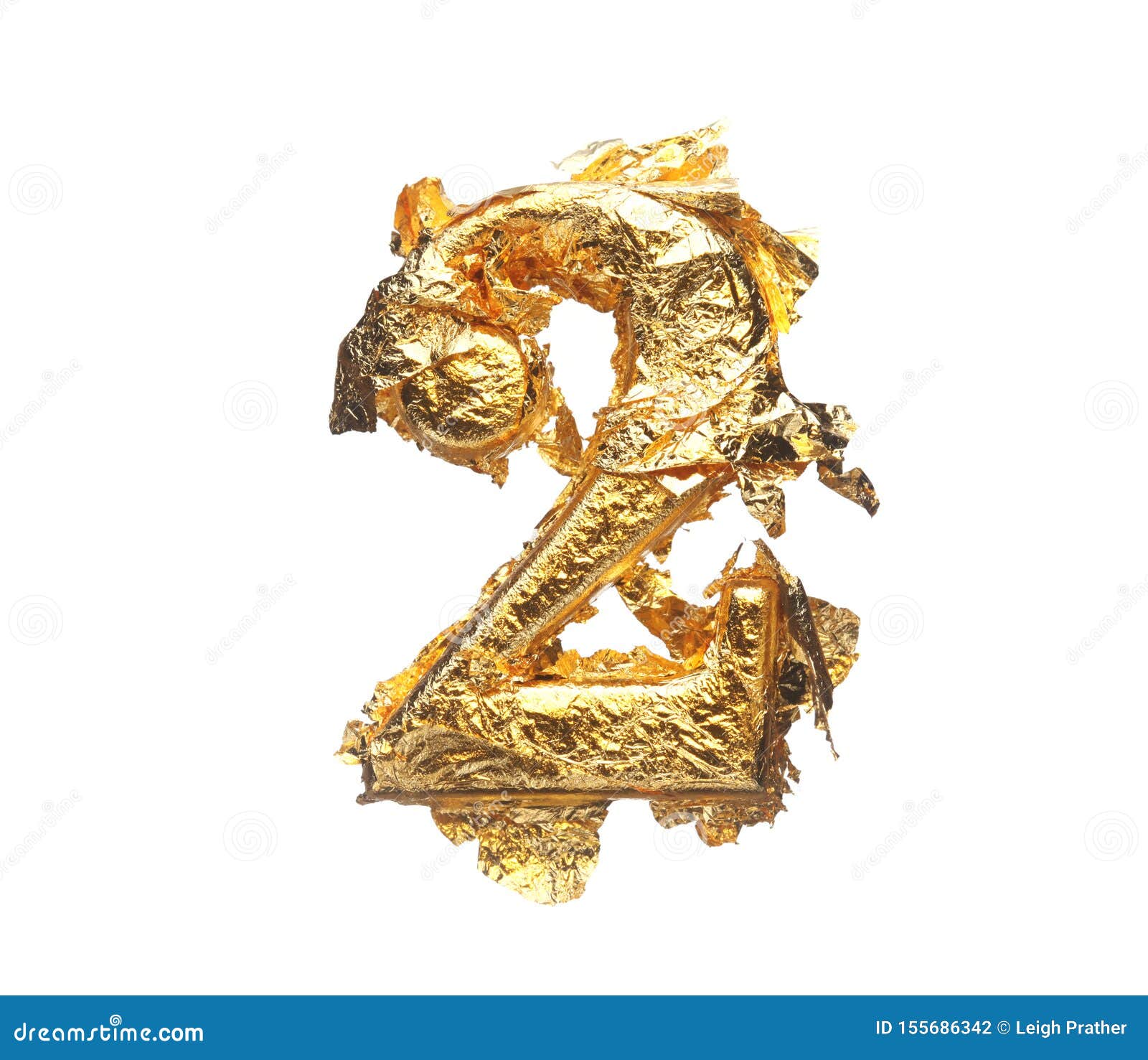 Alphabet and Numbers in Rough Gold Leaf Stock Photo - Image of messy ...