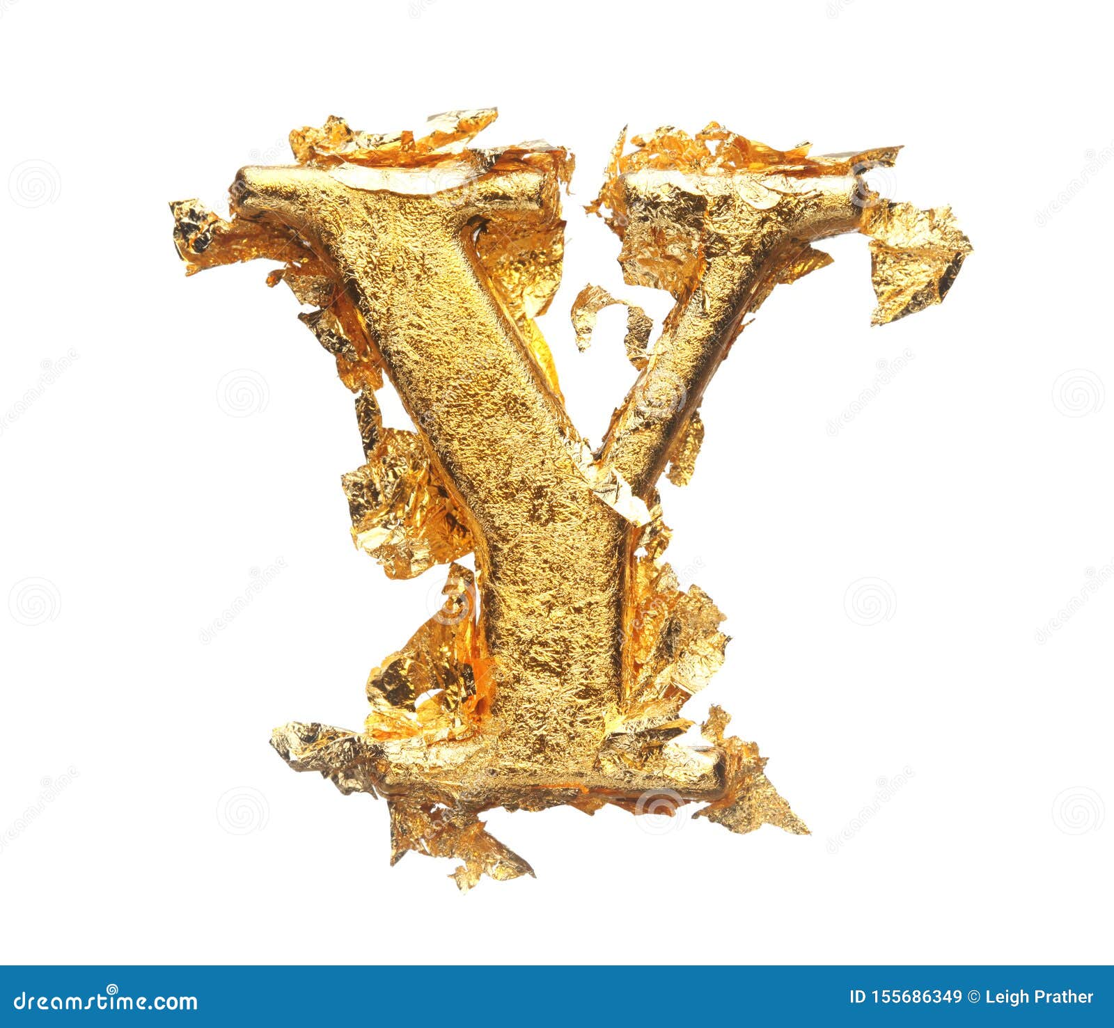Alphabet and Numbers in Rough Gold Leaf Stock Image - Image of foil ...