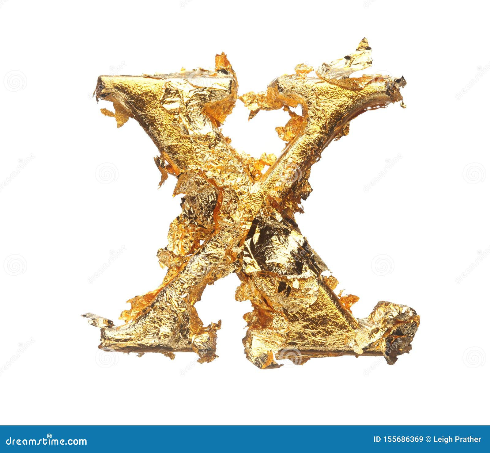 Alphabet and Numbers in Rough Gold Leaf Stock Image - Image of riches ...