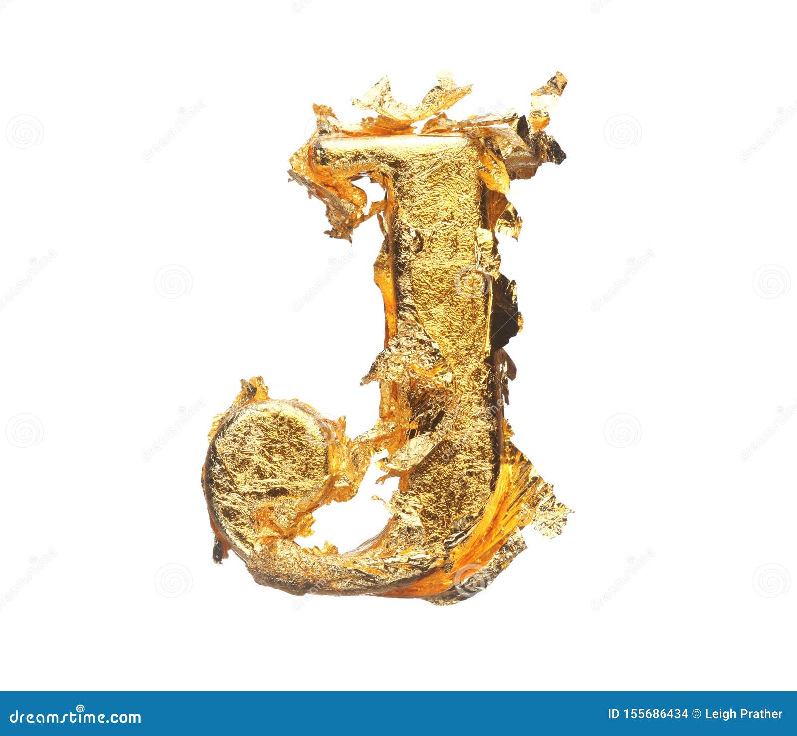 Alphabet and Numbers in Rough Gold Leaf Stock Photo - Image of ...