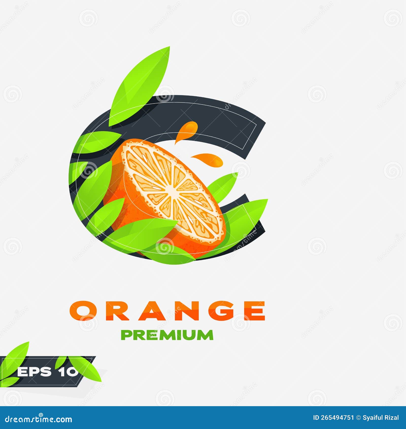 Alphabet C Orange Fruit Edition Stock Illustration - Illustration of ...