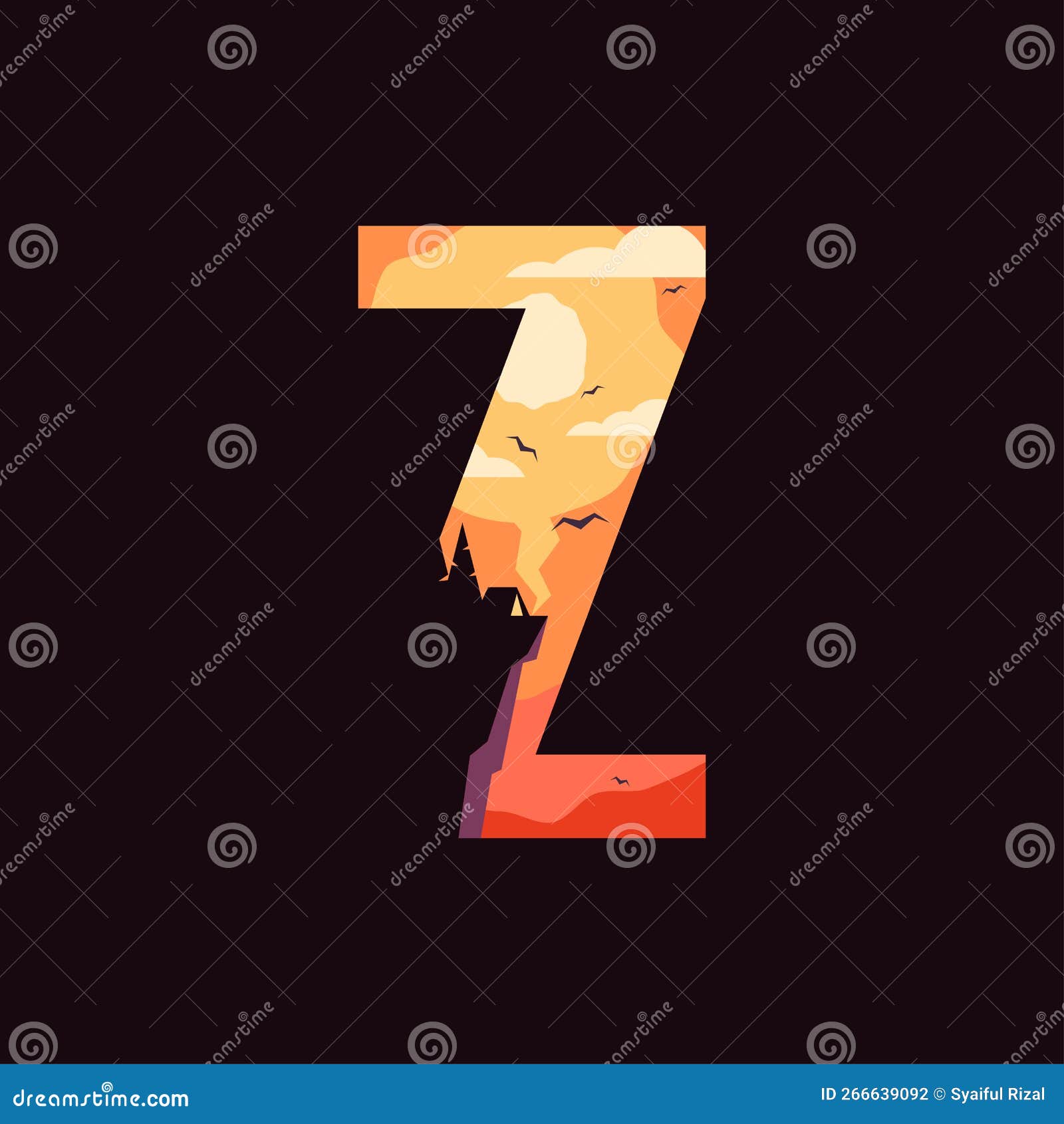 Alphabet Z Outdoor Logo stock illustration. Illustration of graphic ...