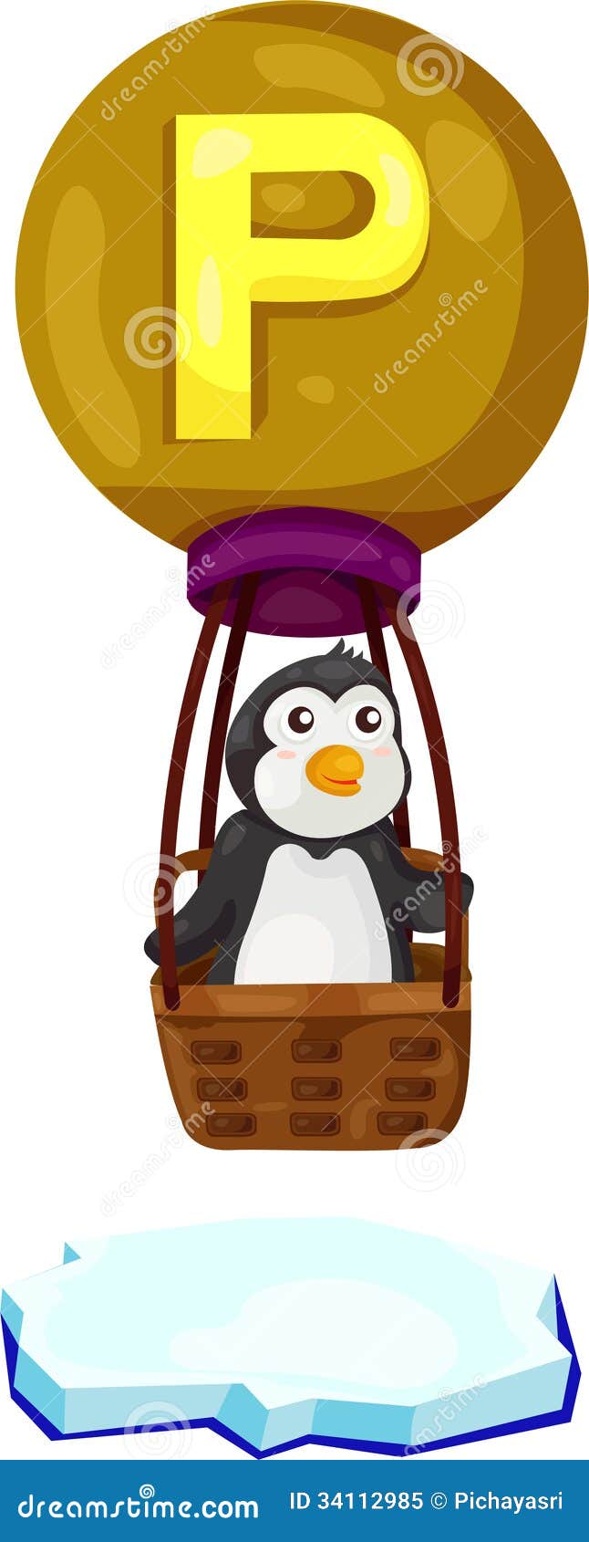 Alphabet P for penguin stock vector. Illustration of letters - 34112985