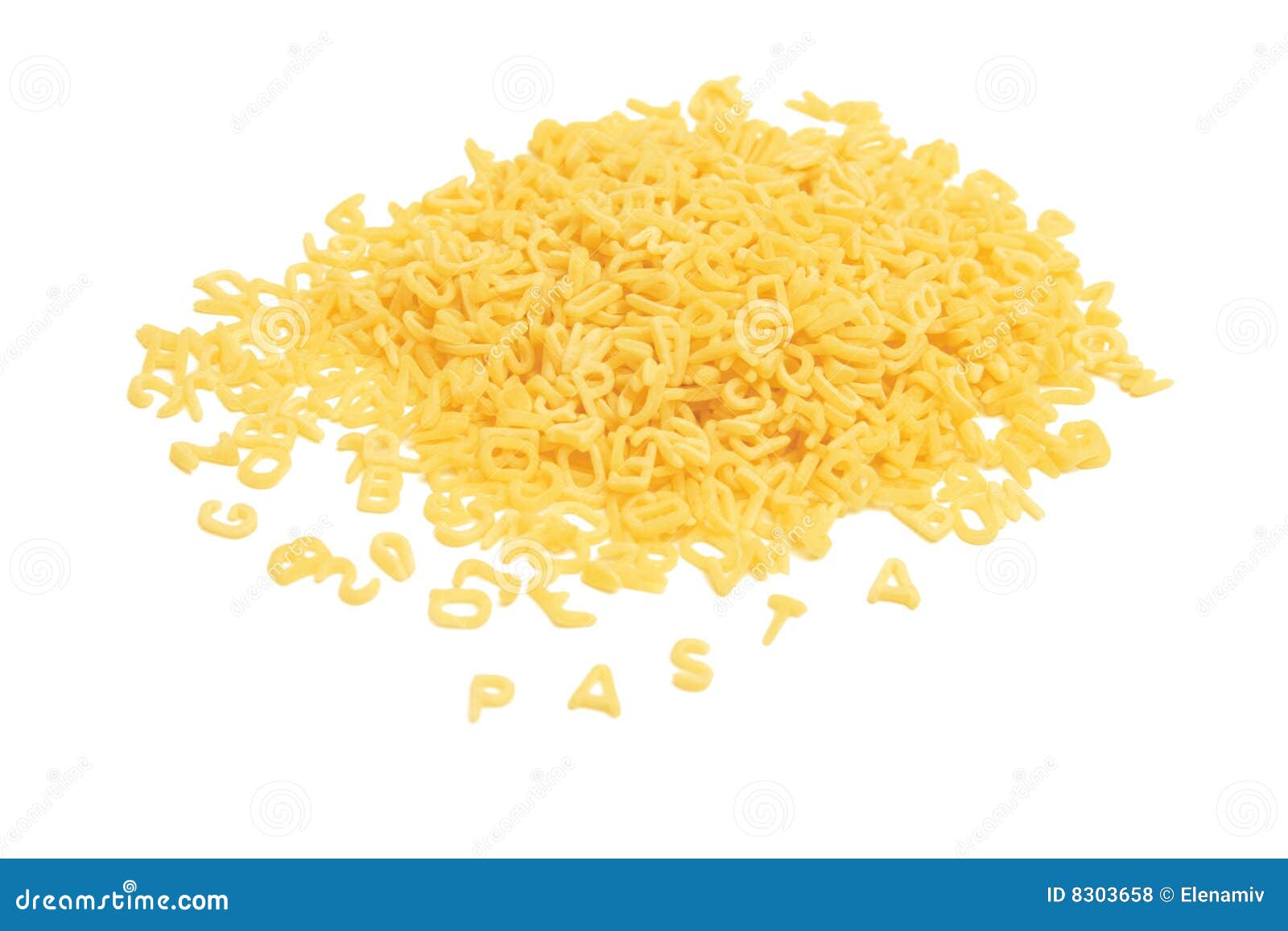 Alphabet pasta. stock photo. Image of cooking, backdrop - 8303658
