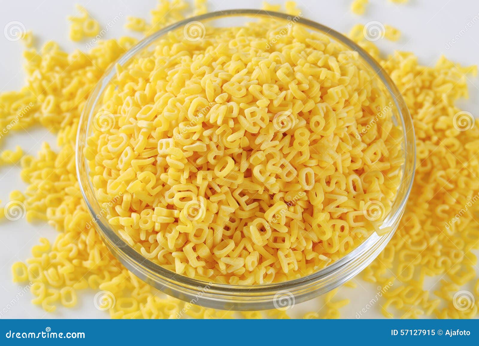 Alphabet pasta stock image. Image of spaghetti, alphaghetti - 57127915