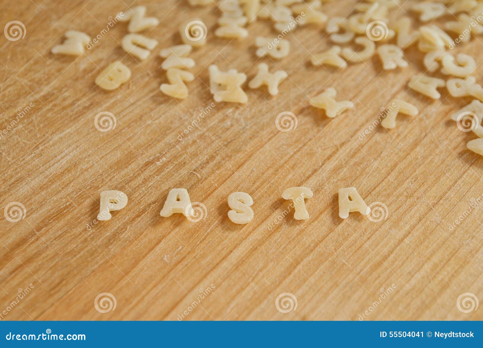 Alphabet pasta stock image. Image of happy, wooden, food - 55504041
