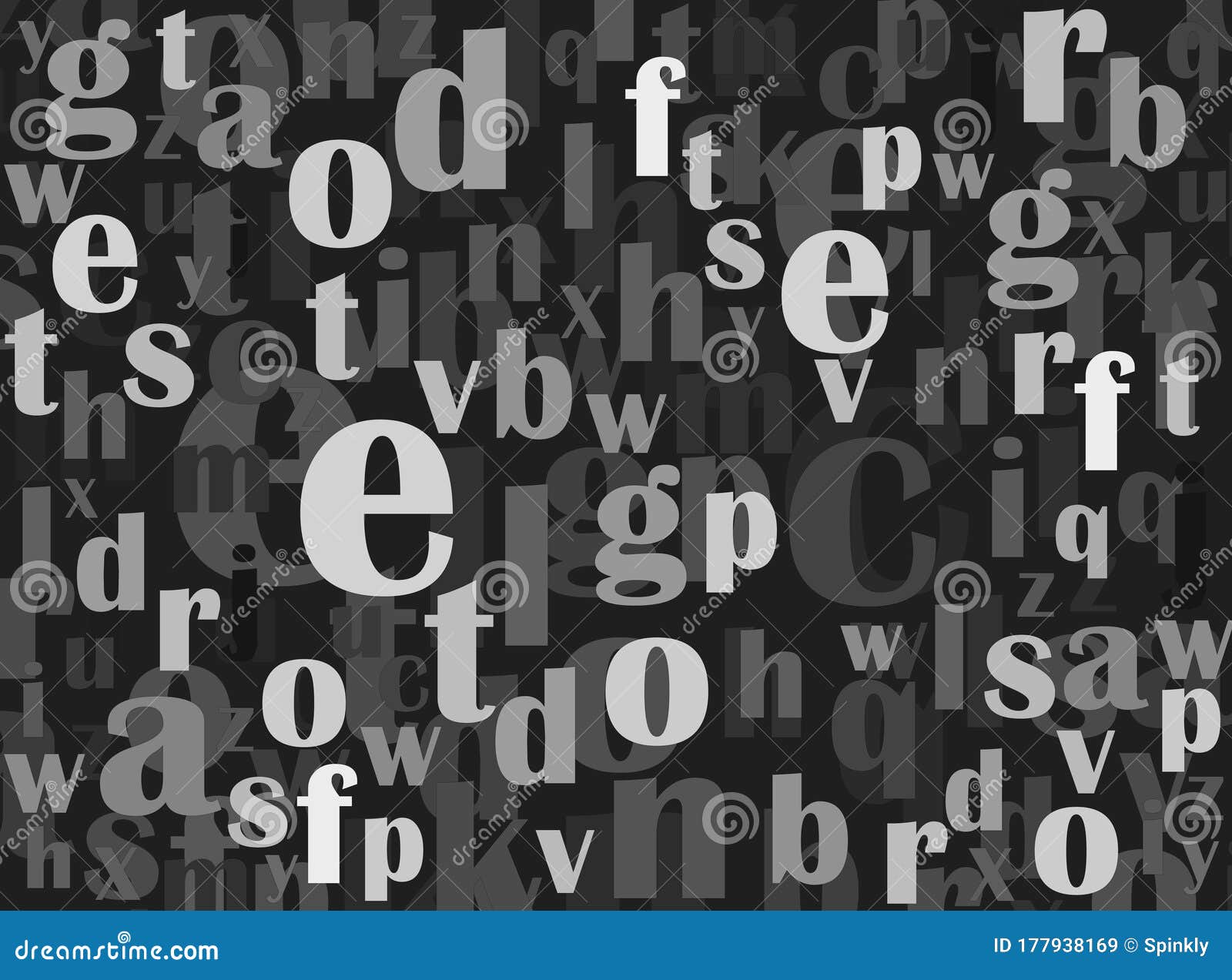 Alphabet Pattern Background Wallpaper Design Stock Illustration ...