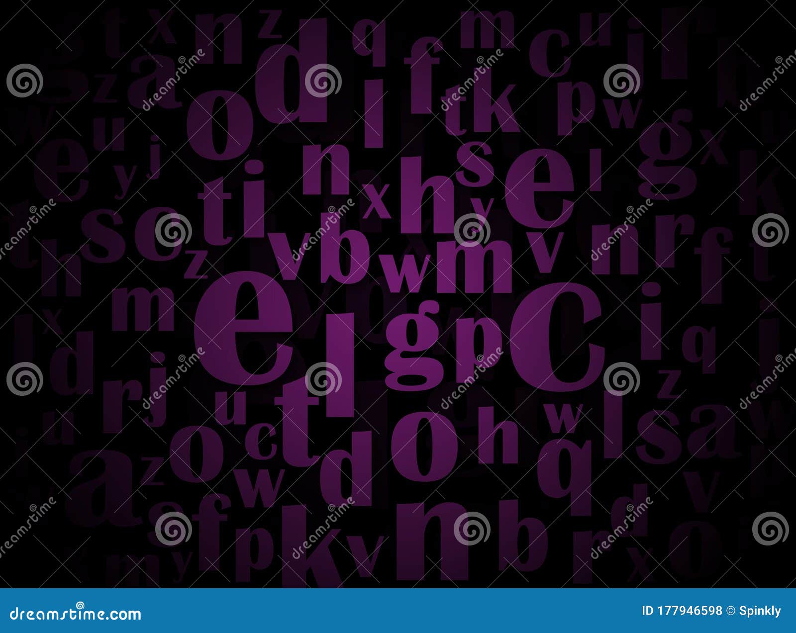 Alphabet Pattern Background Wallpaper Design Stock Illustration ...