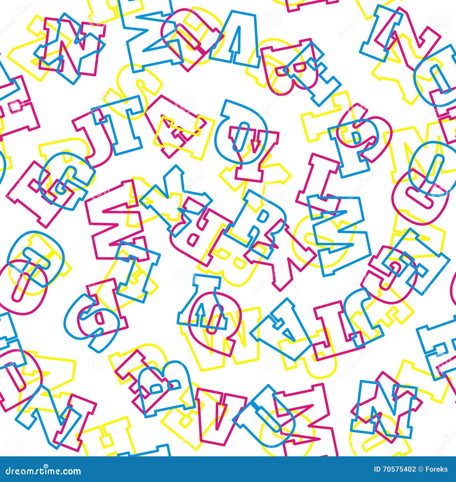 Alphabet Pattern. Vector Letters Stock Vector - Illustration of ...