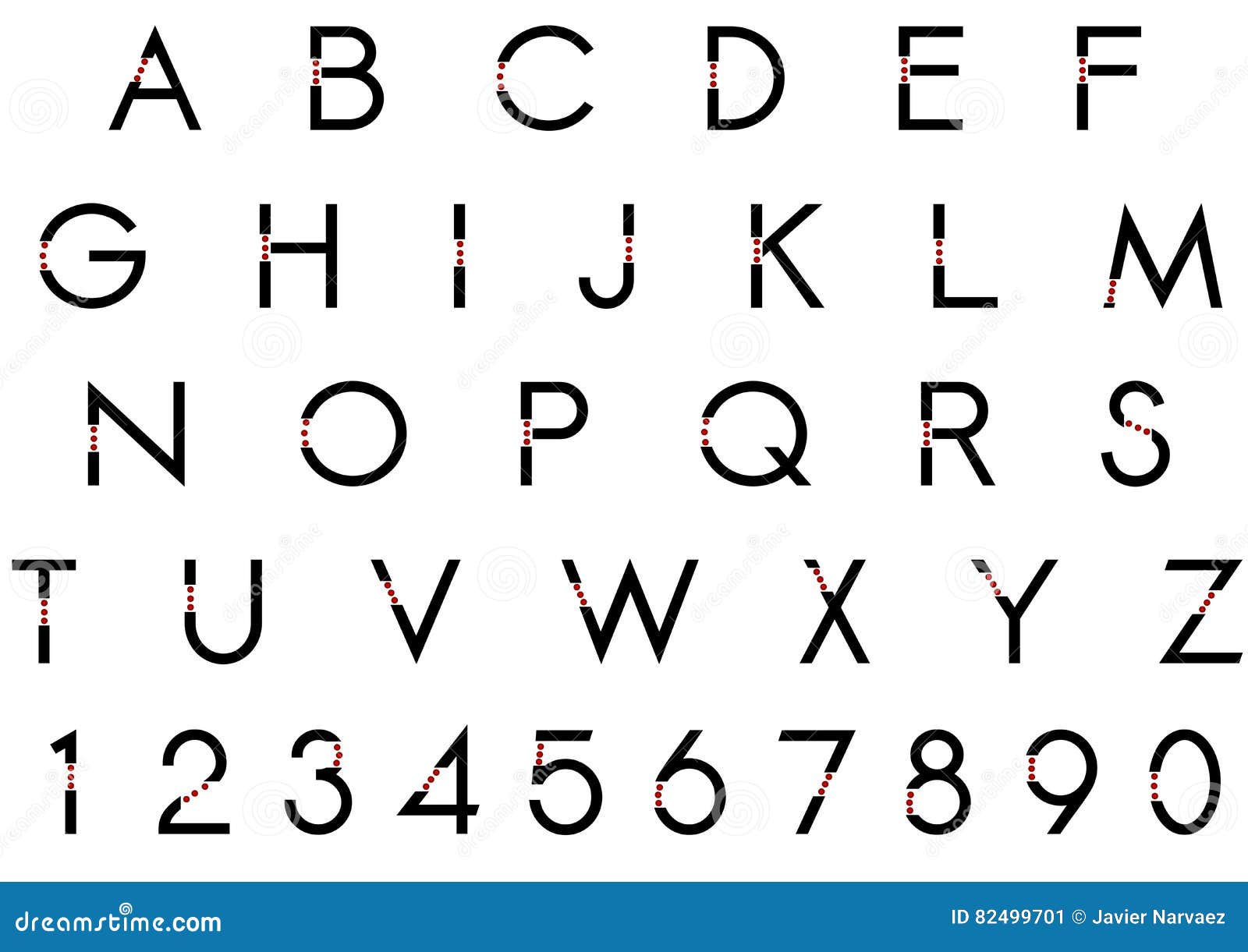 Points Alphabet. Yellow Pink Gradient Dotty Font. Isolated English ...