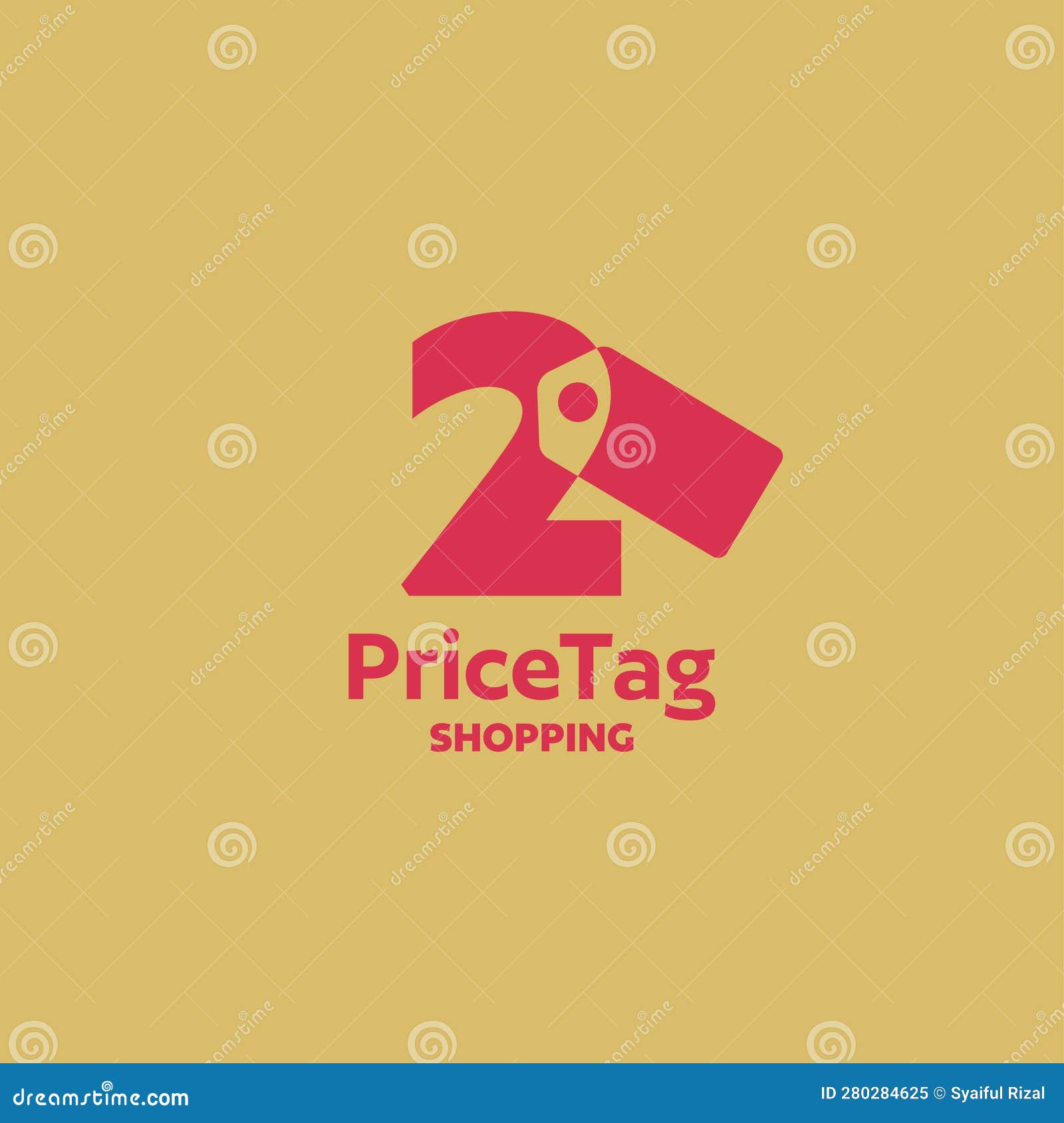 Number 2 Price Tag Logo stock illustration. Illustration of price ...