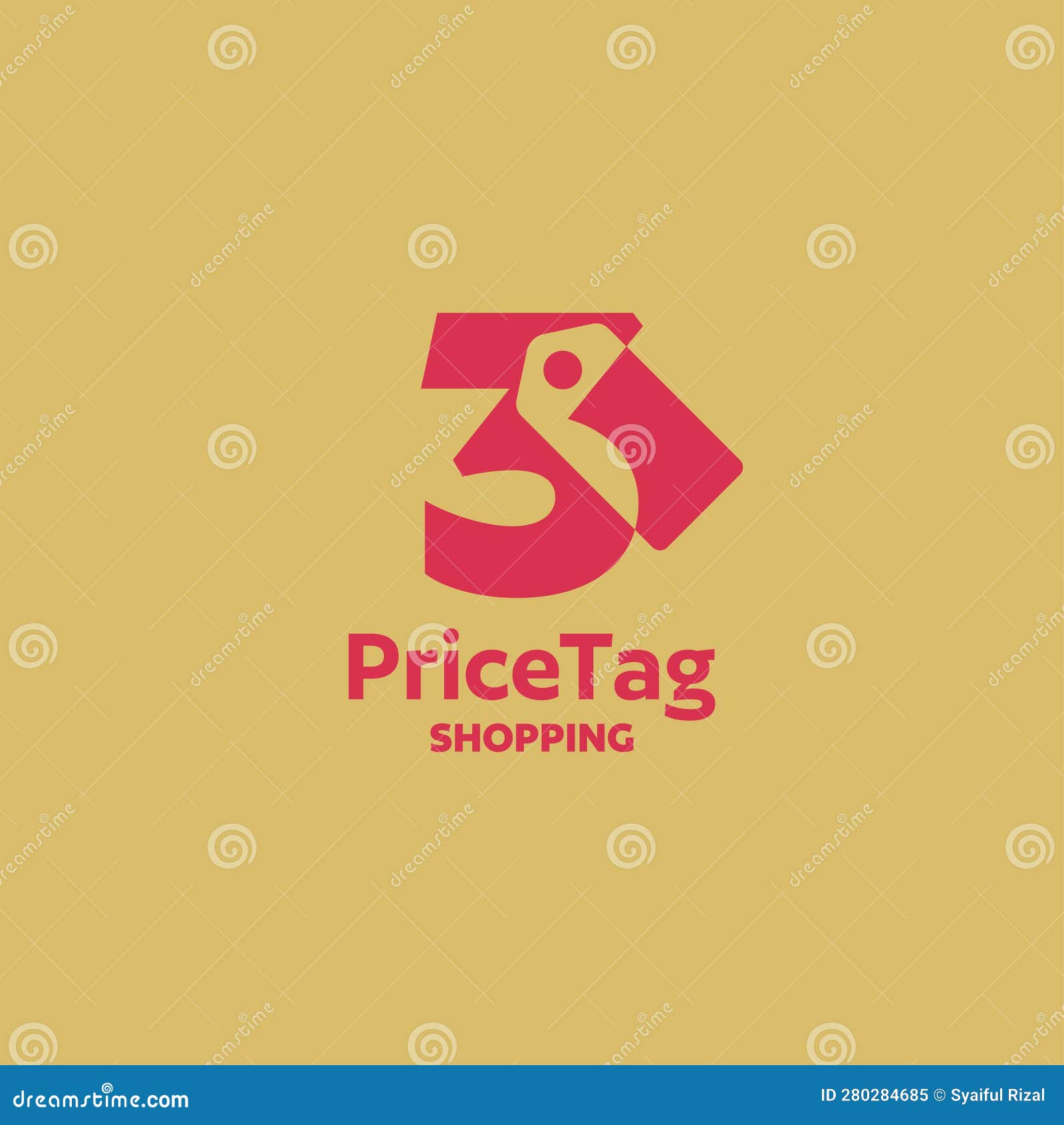 Number 3 Price Tag Logo stock illustration. Illustration of sign ...