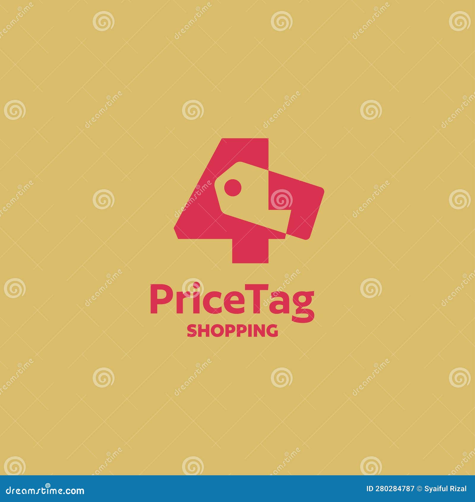Number 4 Price Tag Logo stock vector. Illustration of pattern - 280284787