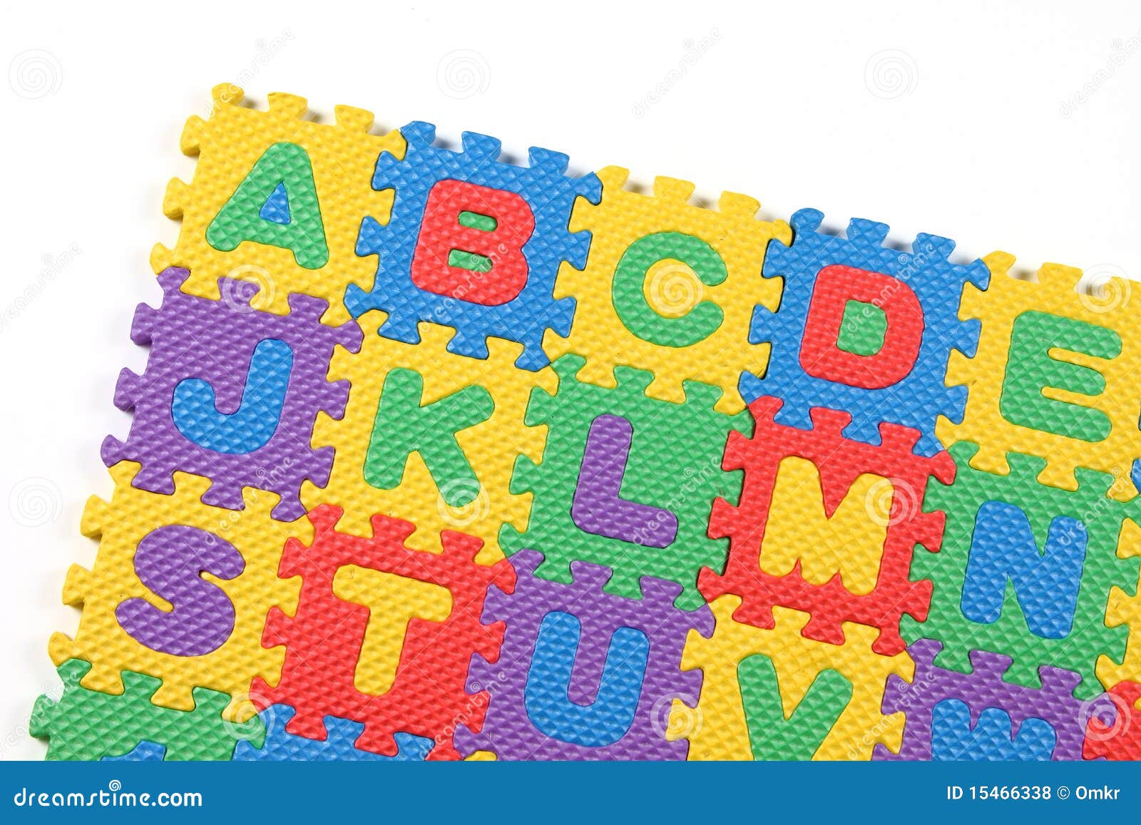 Alphabet Puzzle Isolated on White Background Stock Illustration ...